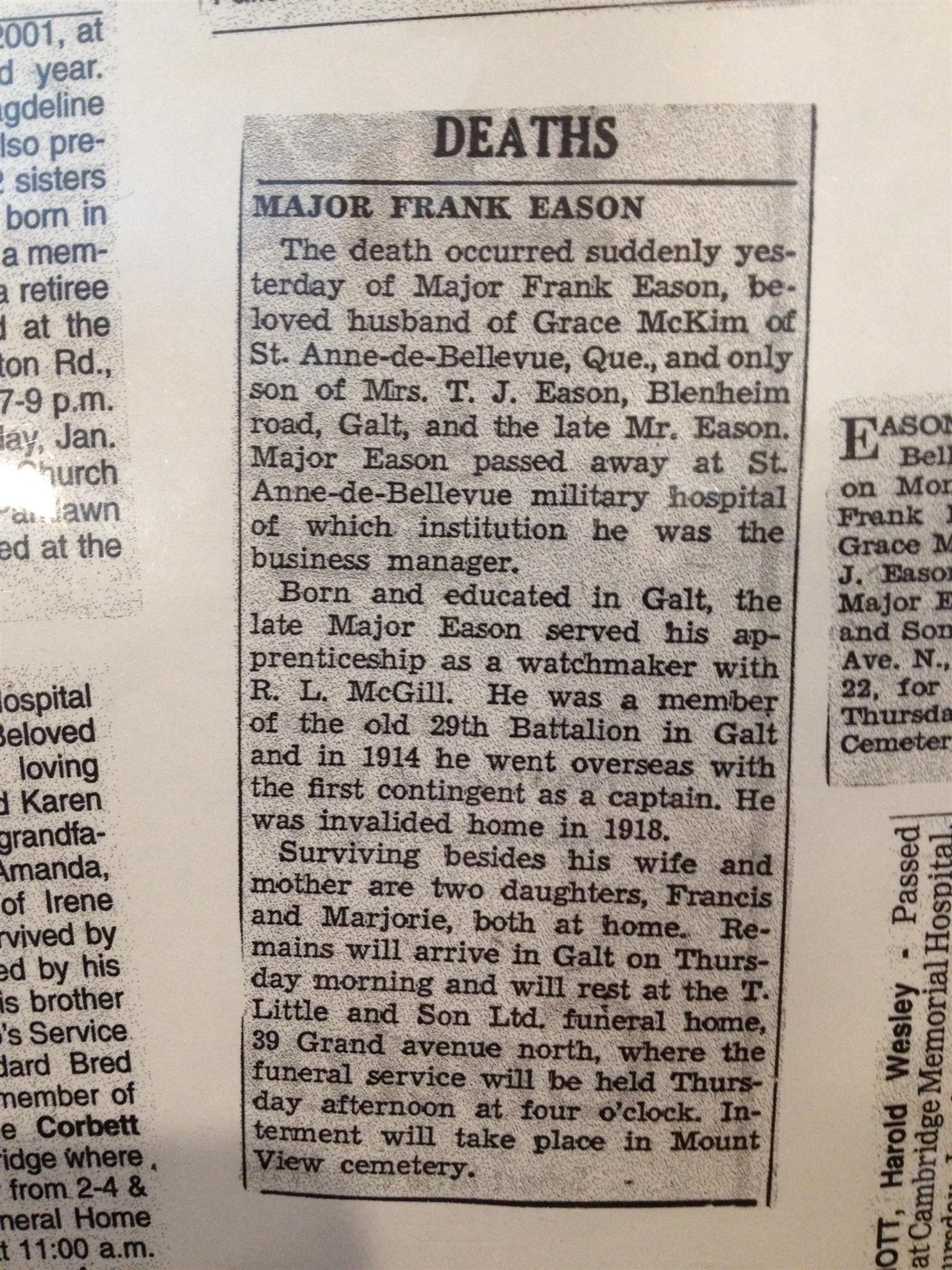 World War 1 - A Monumental History | Rotary Club of Cambridge Sunrise