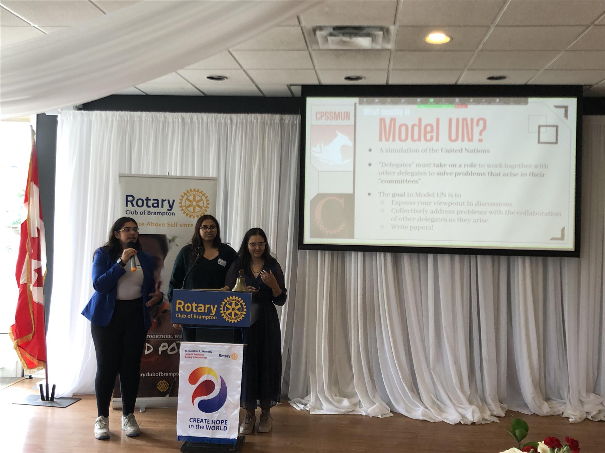 Interactors and Model United Nations (MUN) | Rotary Club of Brampton