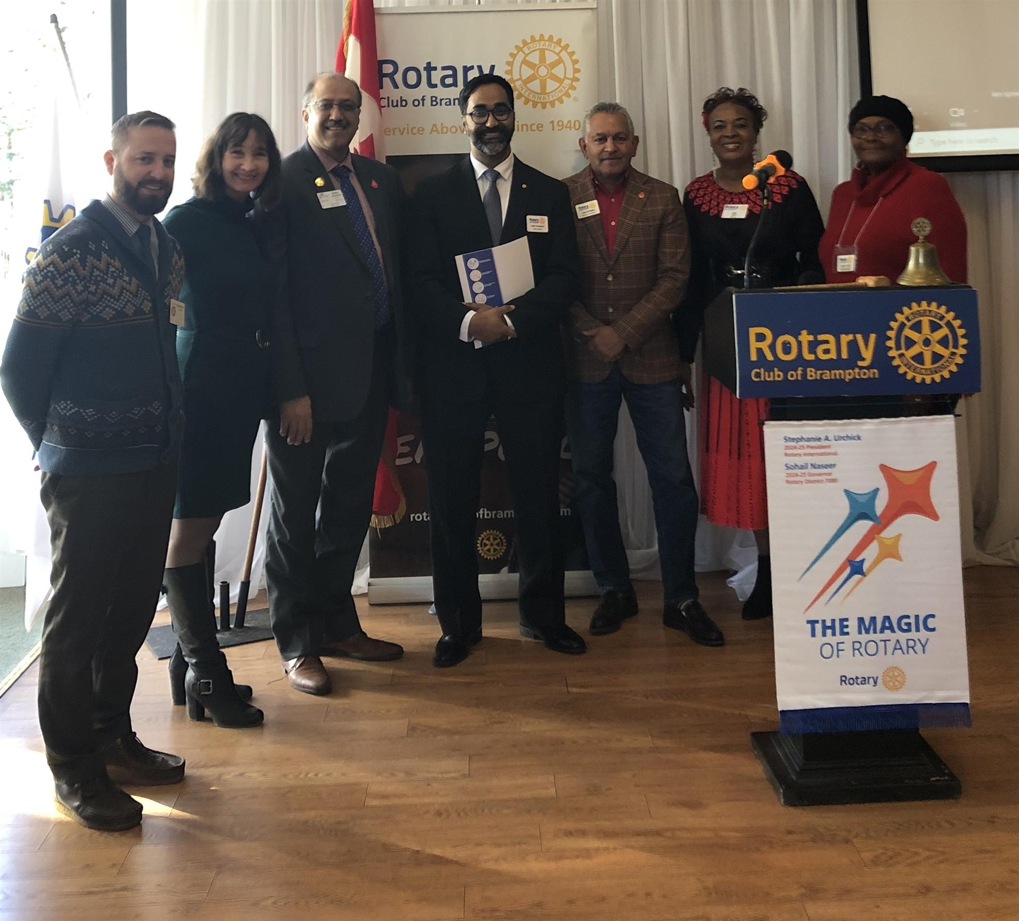 Gary Comerford (RCO) and Welcoming New Member Jobin Varughese | Rotary ...
