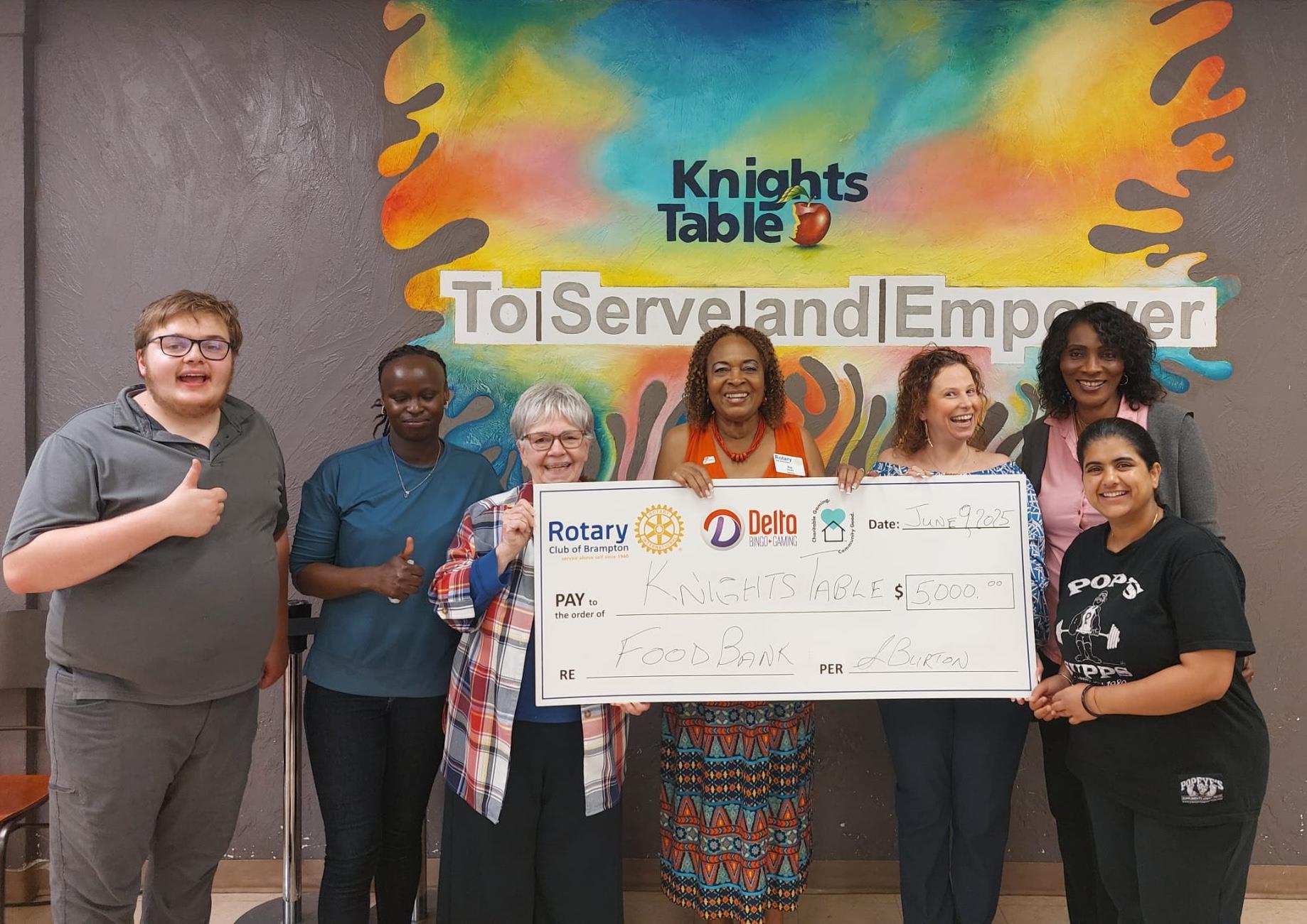Cheque Presentations: Regeneration and Knights Table | Rotary Club of ...