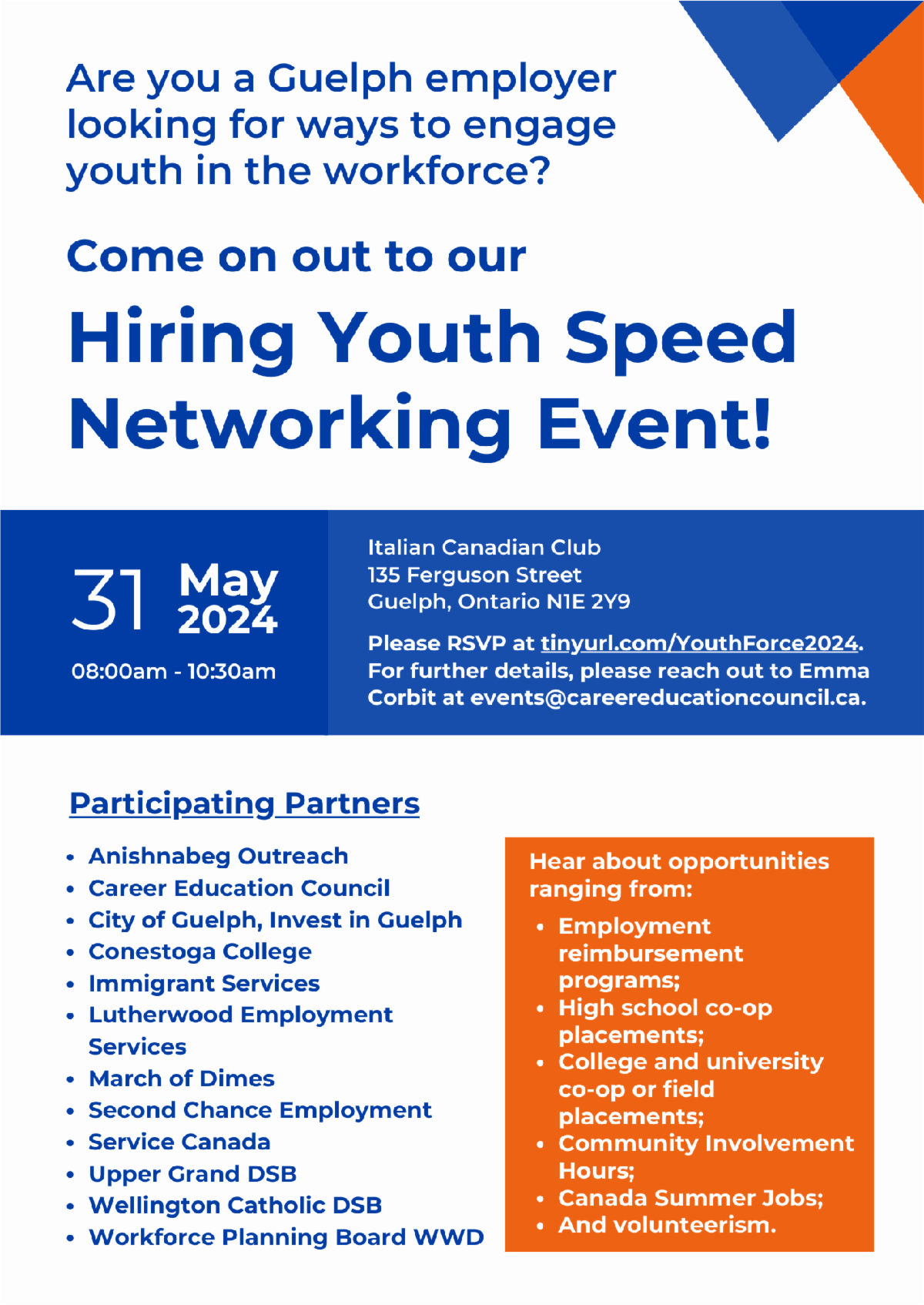 Hiring Youth Speed Networking Event | Rotary Club of Guelph