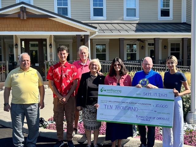 2025 Wellspring Donation | Rotary Club of Oakville Trafalgar