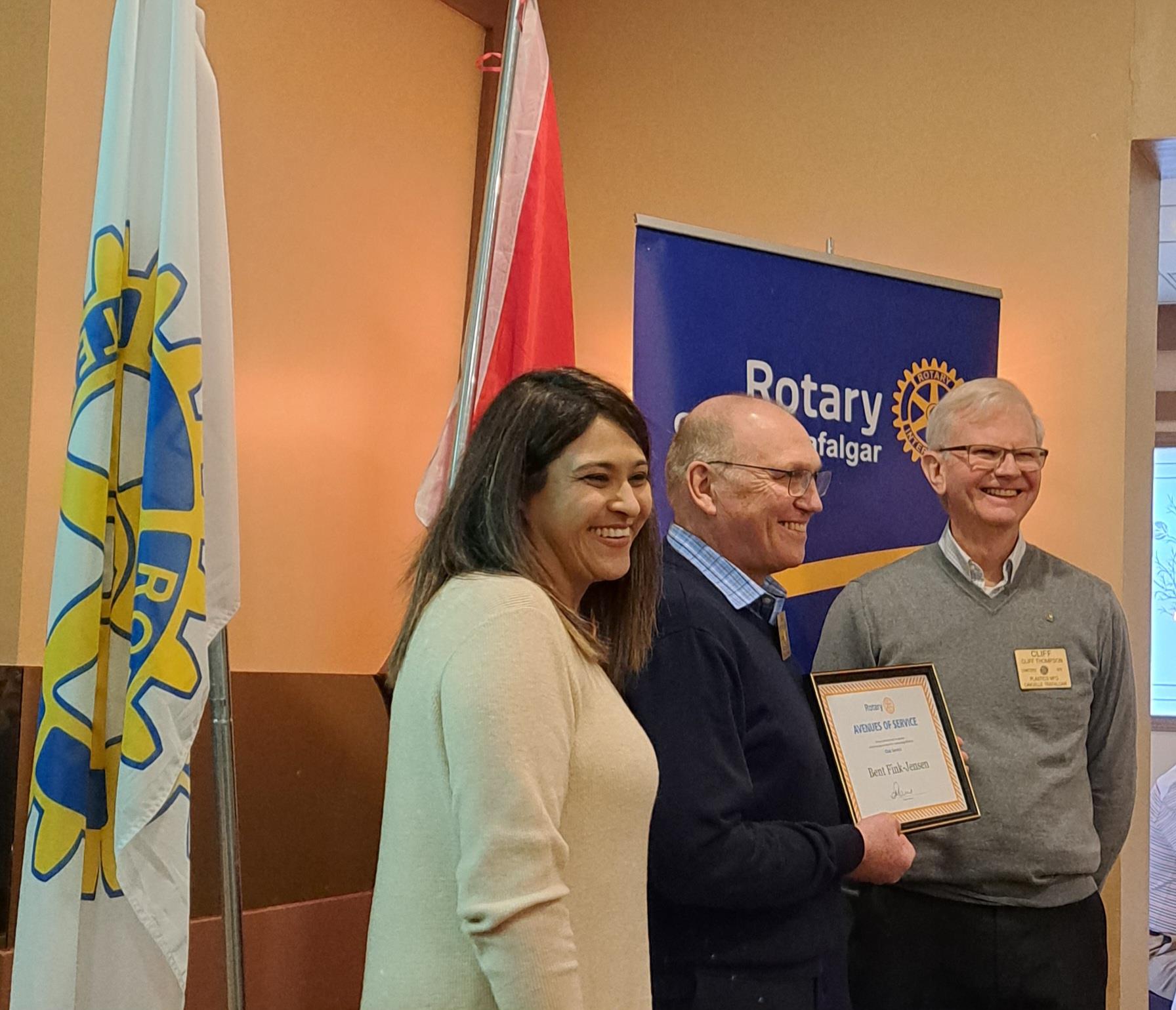 BENT FINK-JENSEN RECEIVES RECOGNITION FROM RI | Rotary Club of Oakville ...