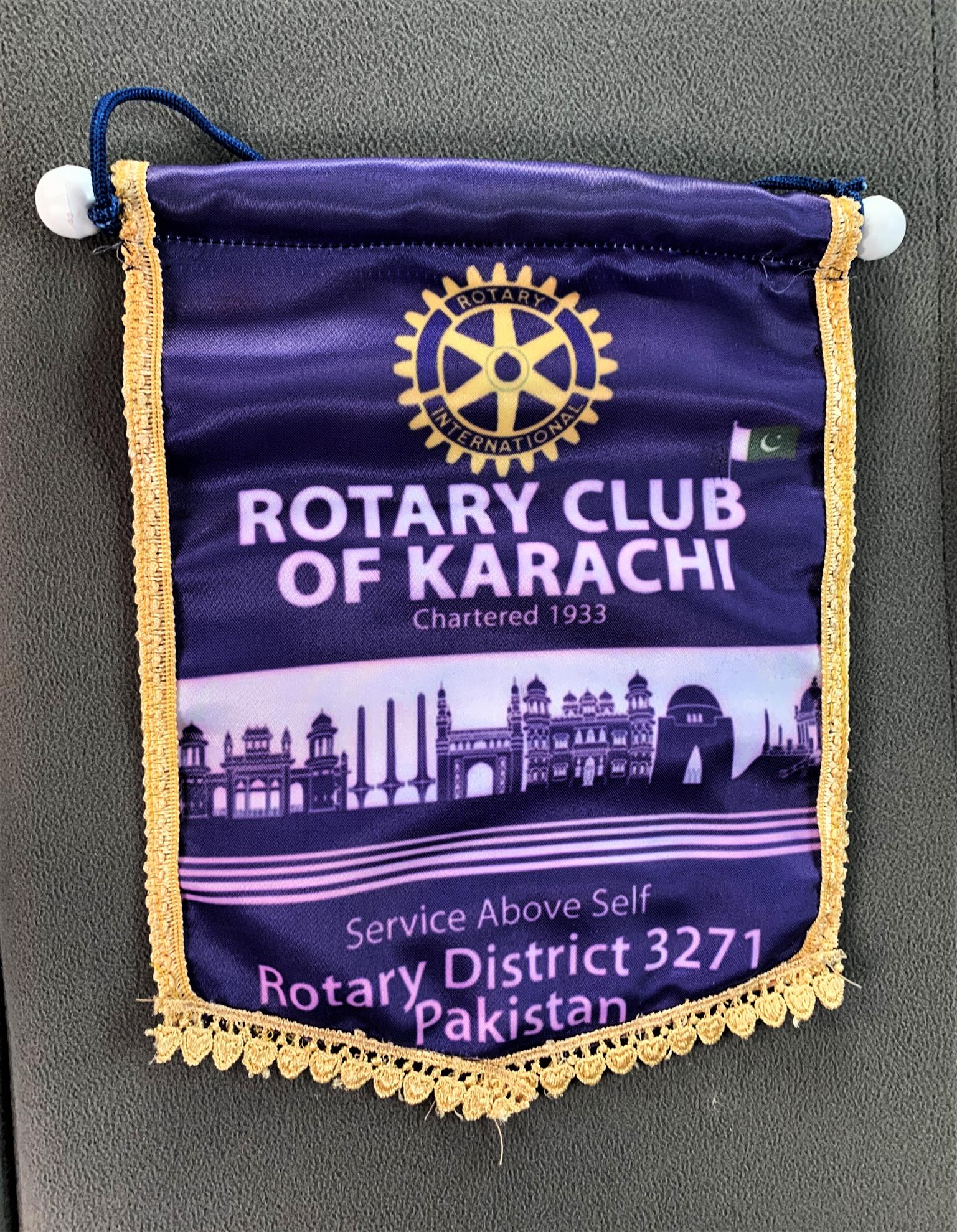 PENNANT PRESENTATION IN PAKISTAN | Rotary Club of Oakville Trafalgar