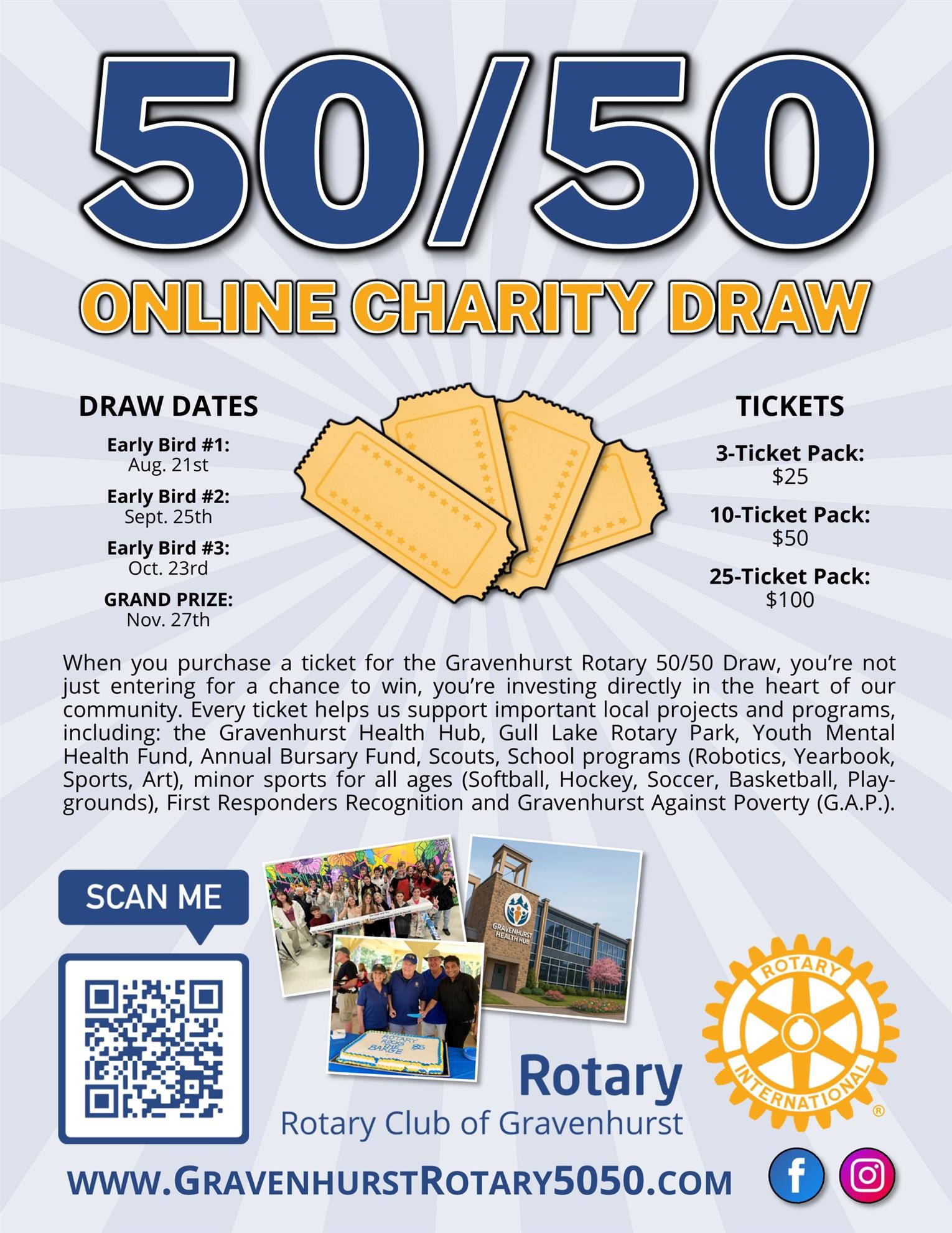 Exciting 50/50 Draw! | Rotary Club of Gravenhurst