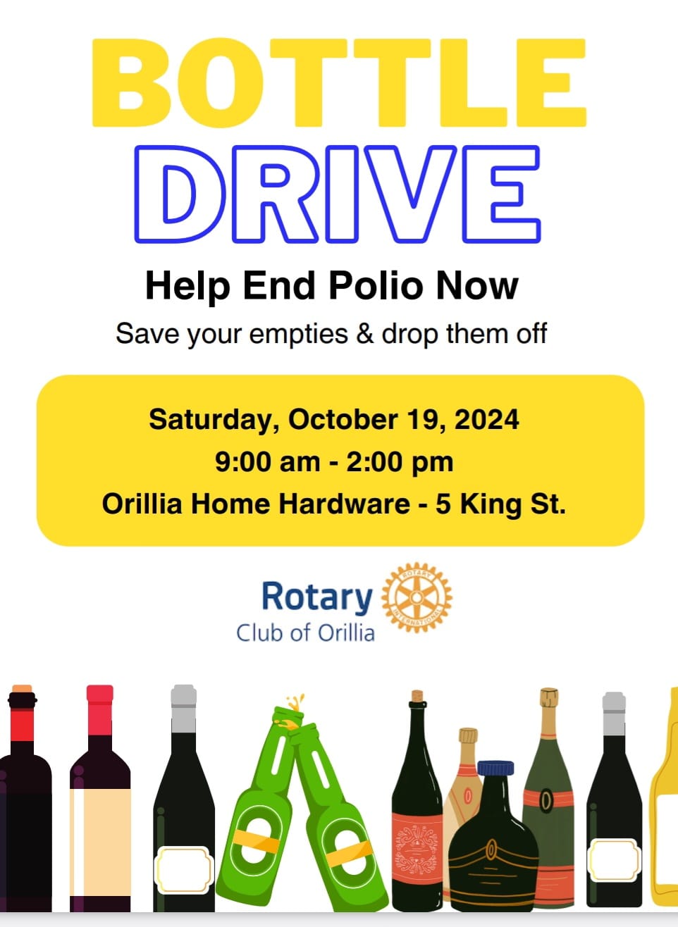 Help End Polio - Bottle Drive | Rotary Club of Orillia