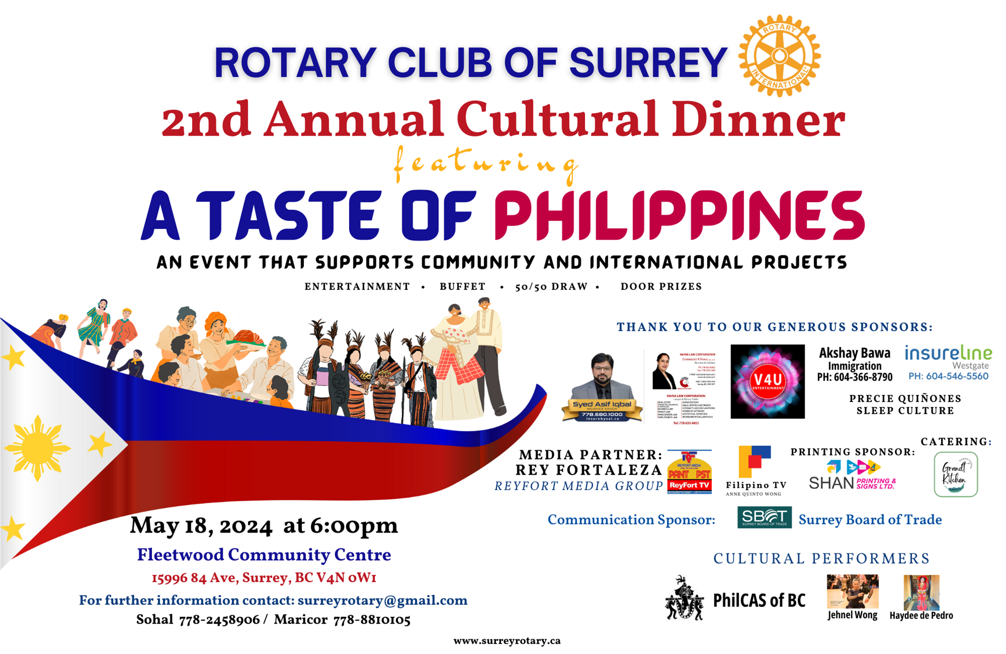 2nd Annual Cultural Dinner featuring A Taste of Philippines | Rotary ...