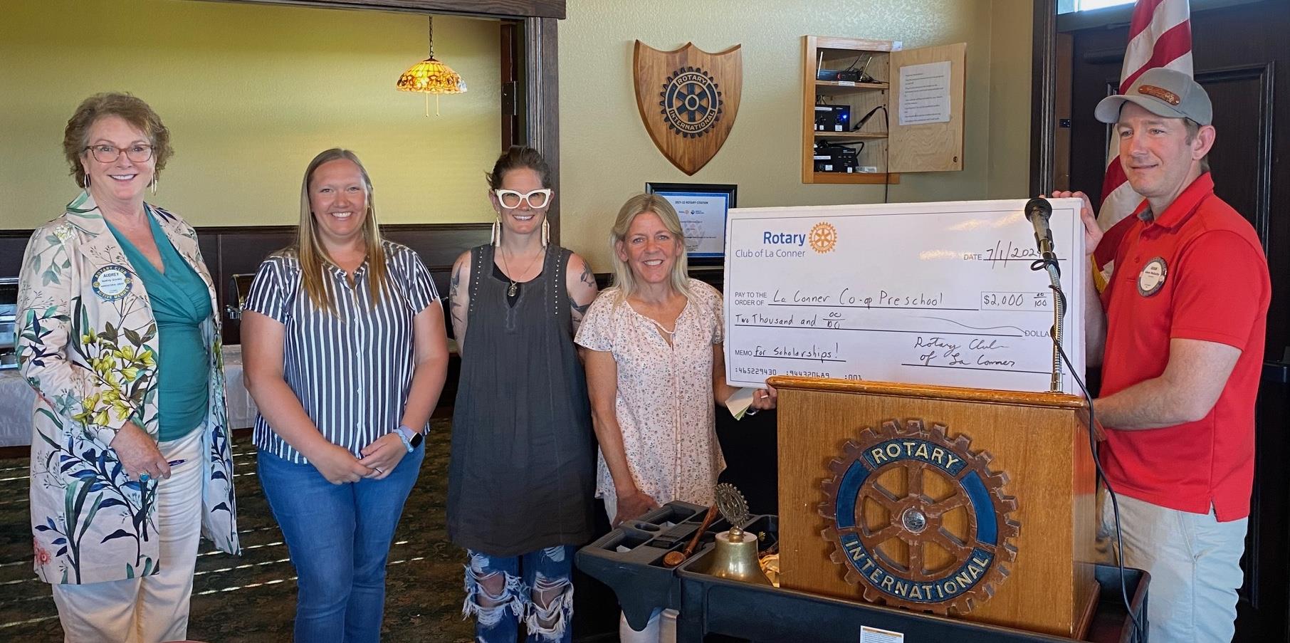 La Conner Coop preschool. 2024 | Rotary Club of LaConner