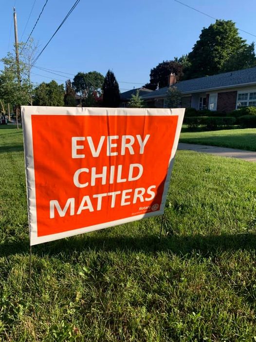 Every Child Matters Lawn Signs | Rotary Club of Brantford-Sunrise