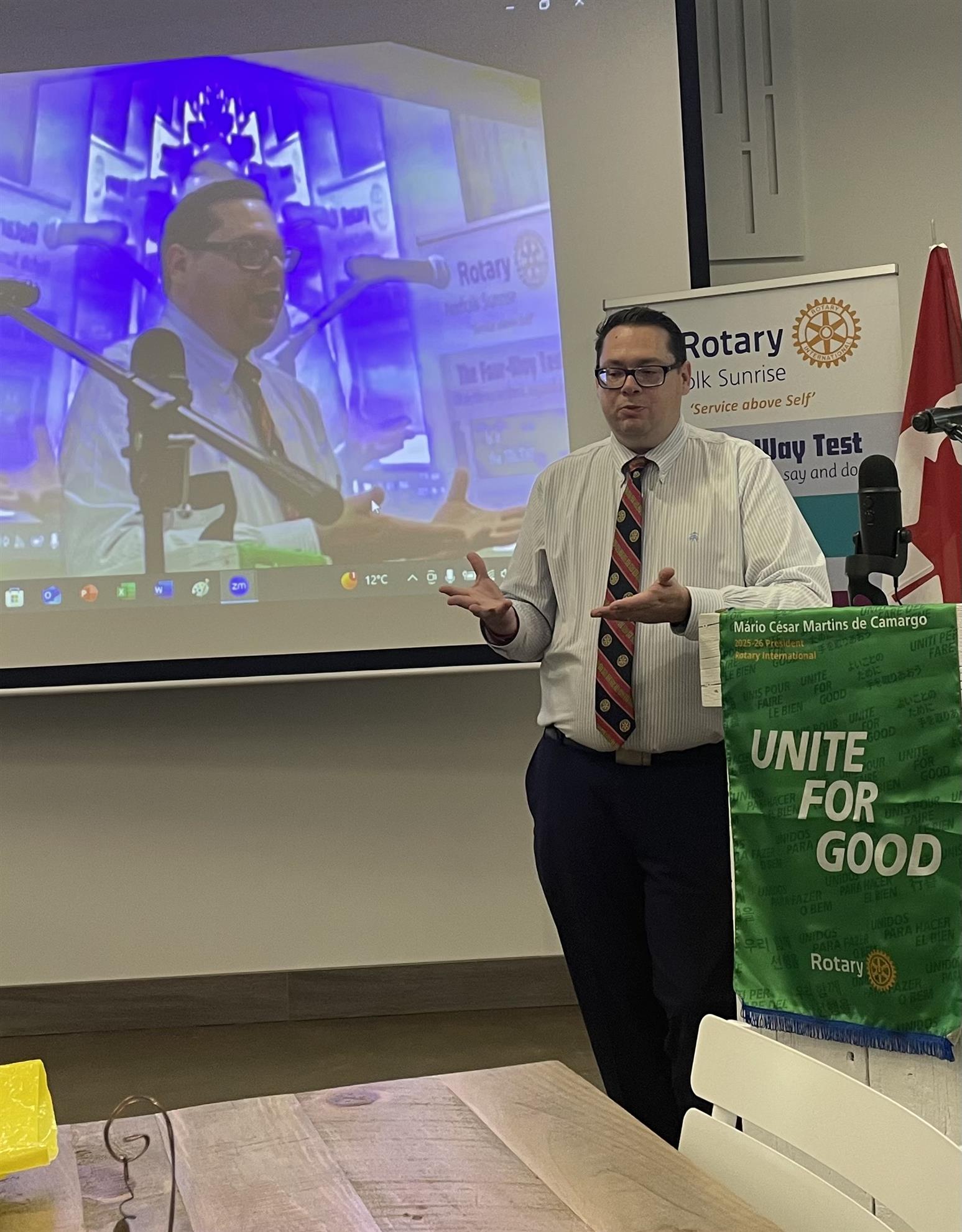 Guest Speaker 16 Sep '25 - District Governor Visit - Aaron Carlson ...