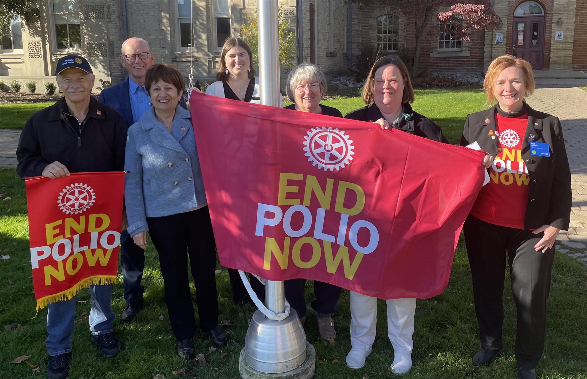 Sunrisers Mark “End Polio Now” | Rotary Club of Norfolk Sunrise