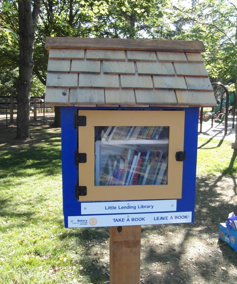 Little Lending Library Opens at Happy Rolphs | Rotary Club of St ...