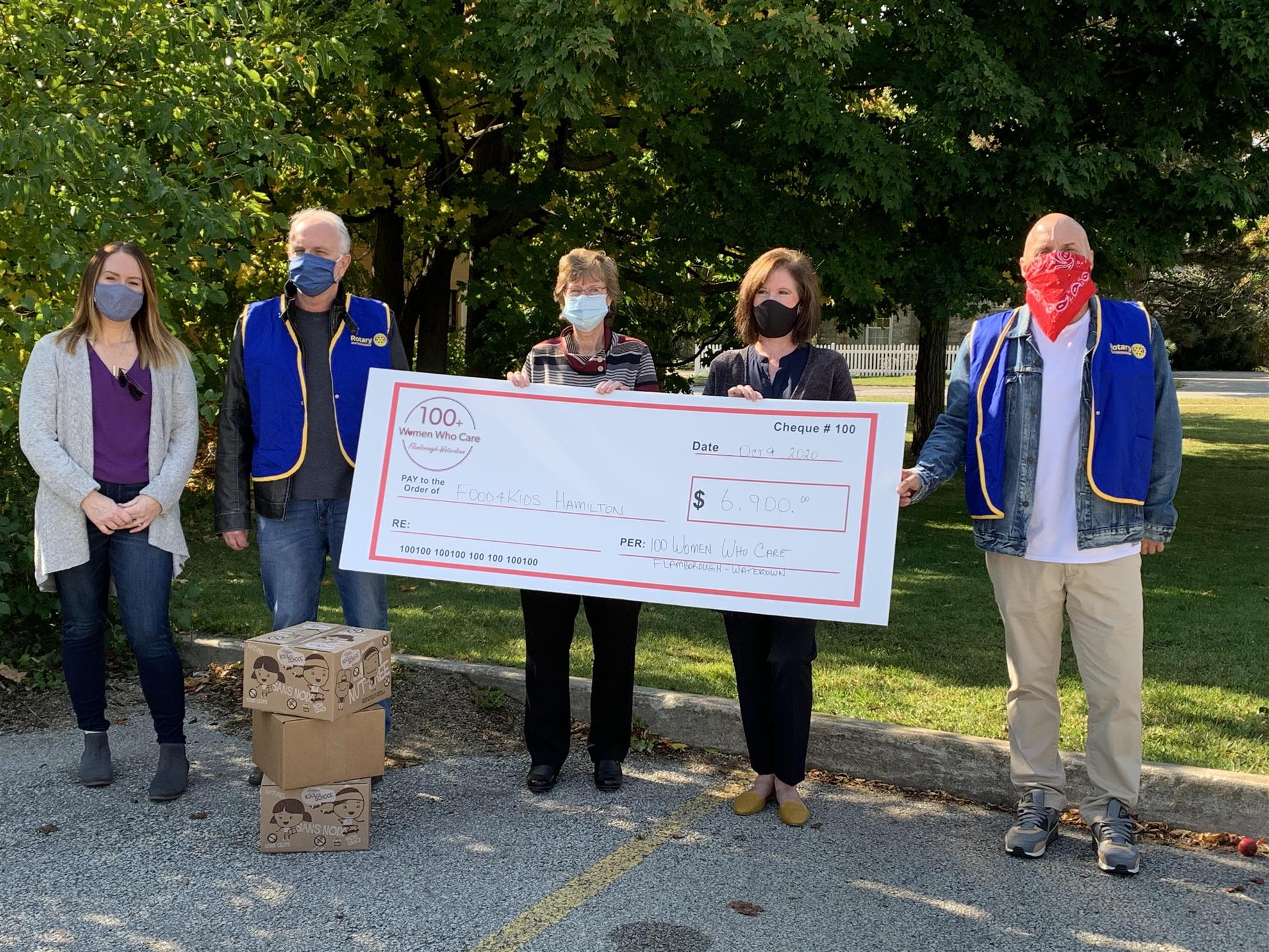 Rotary receives donation from 100 Women Who Care | Rotary Club of Waterdown