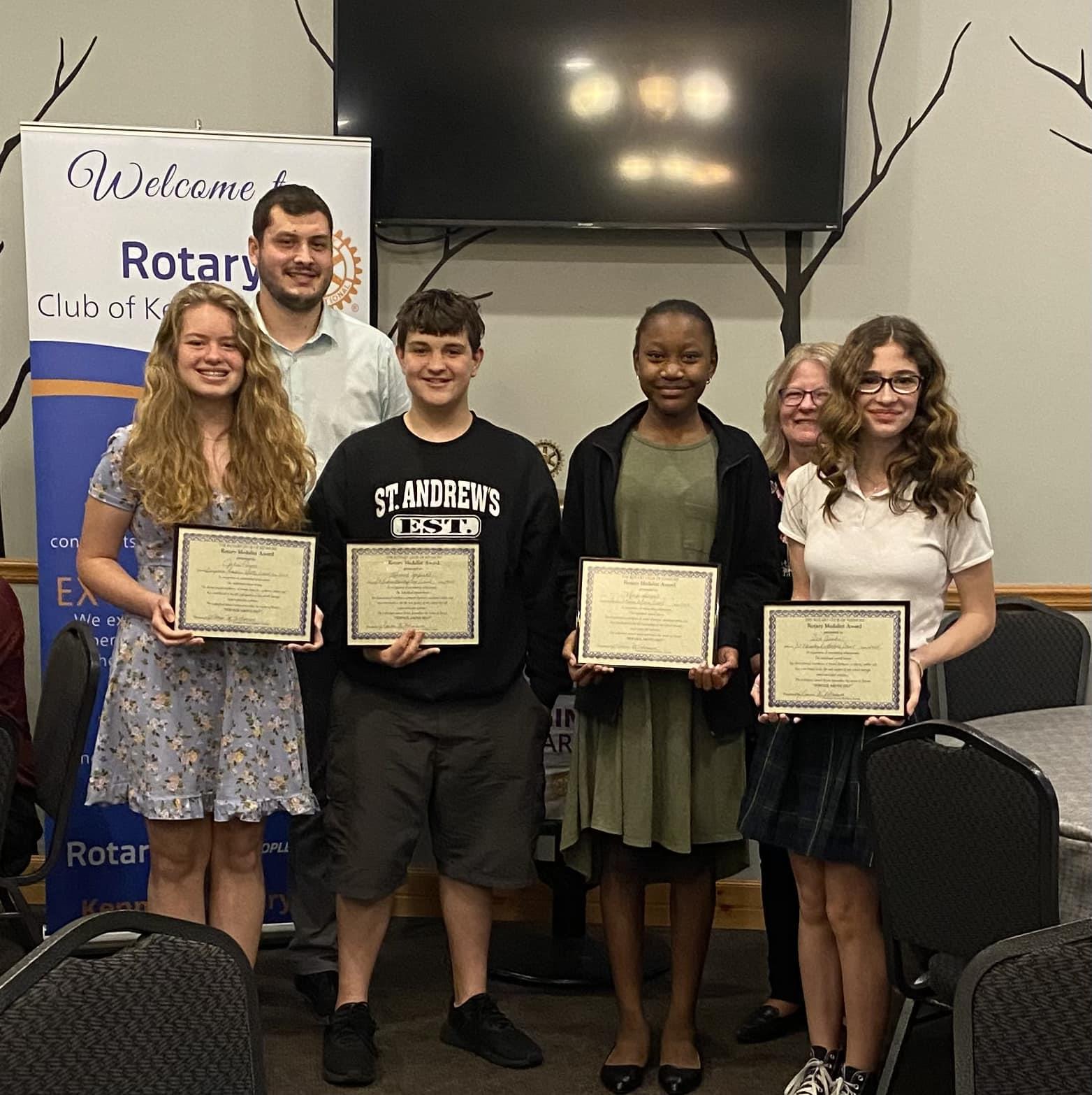 May HS & MS Student Awards | Rotary Club of Kenmore