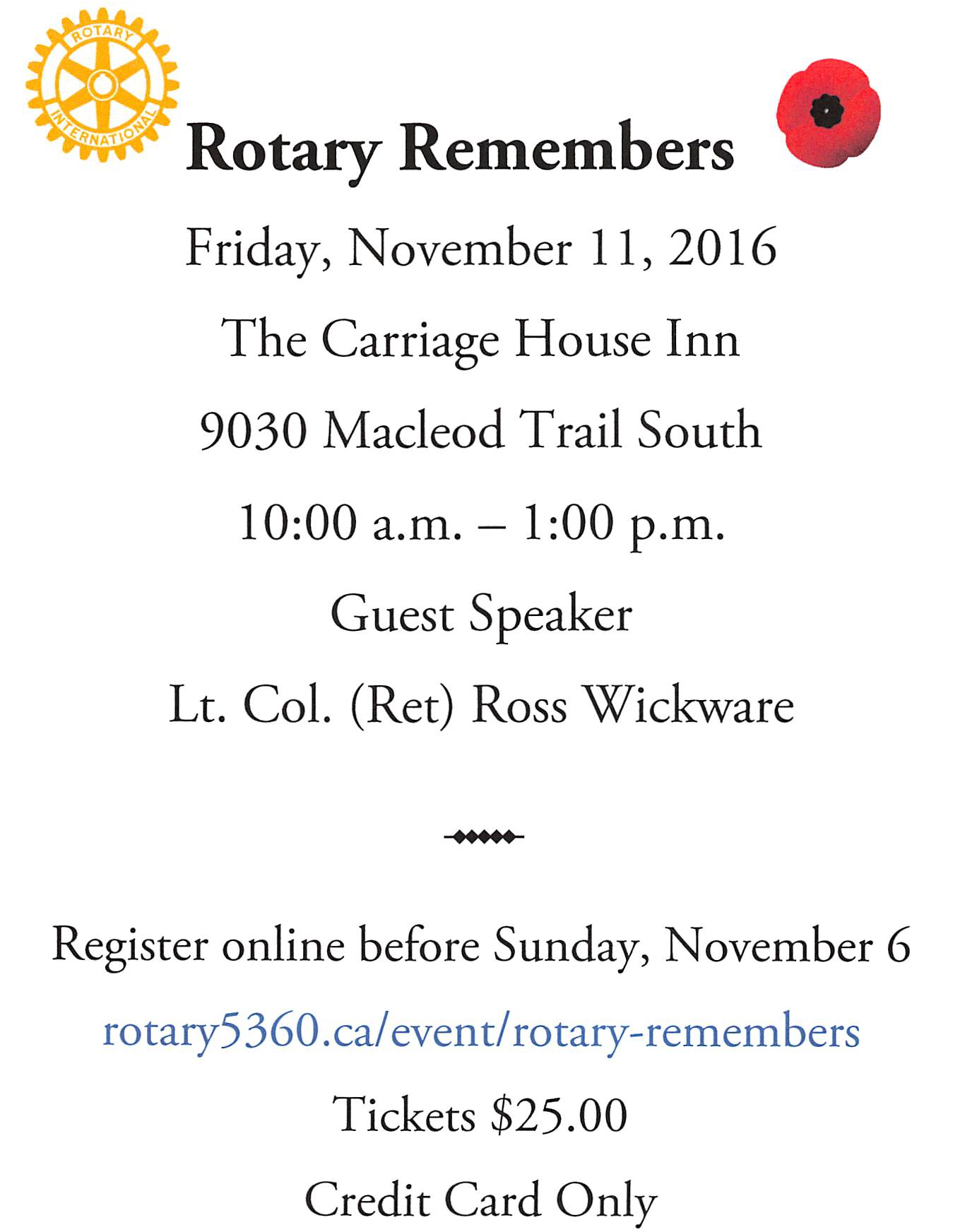 Rotary Remembers Carriage House | Rotary Club of Calgary Heritage Park