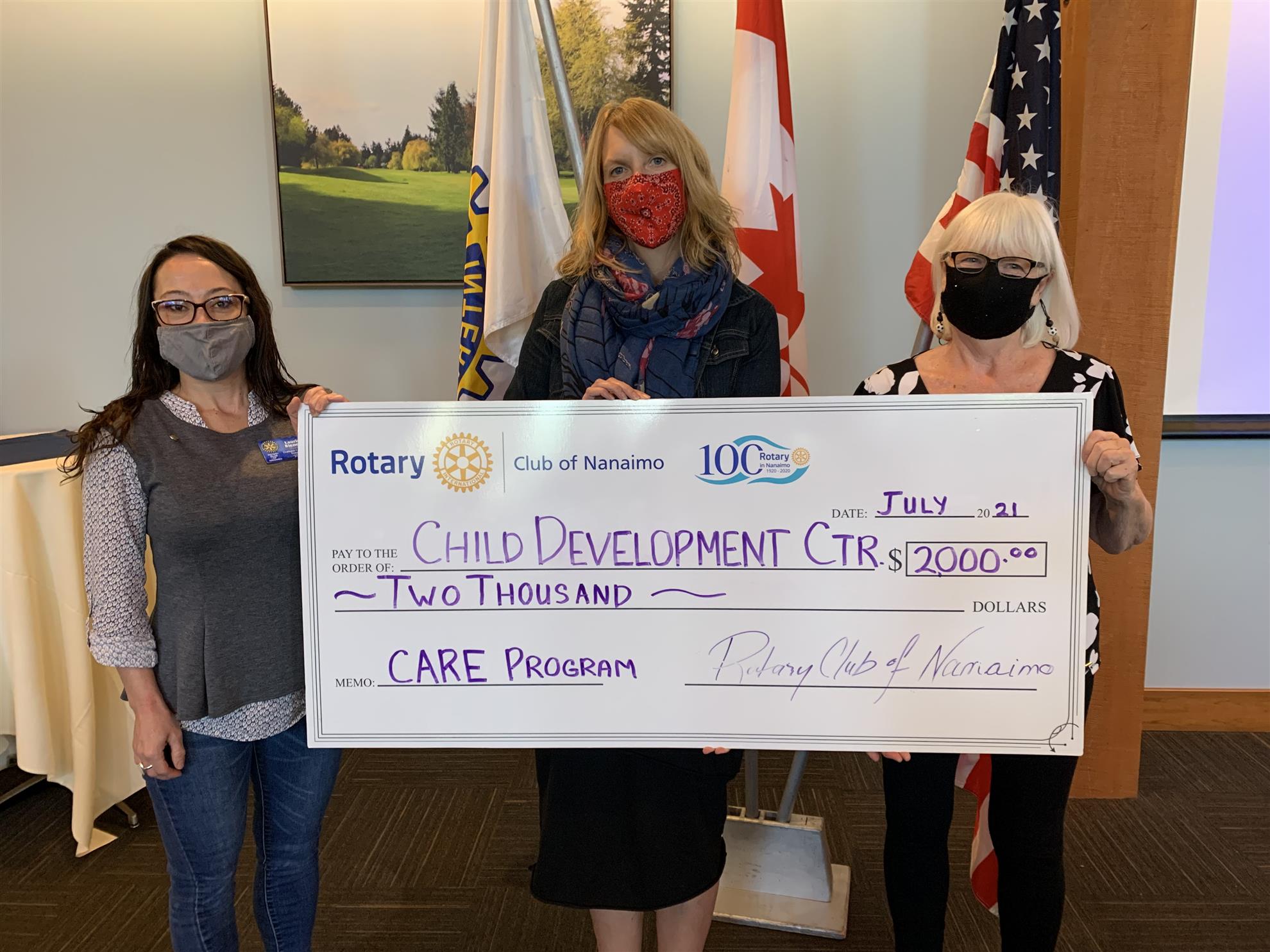 Donation - Nanaimo Child Development Centre | Rotary Club of Nanaimo