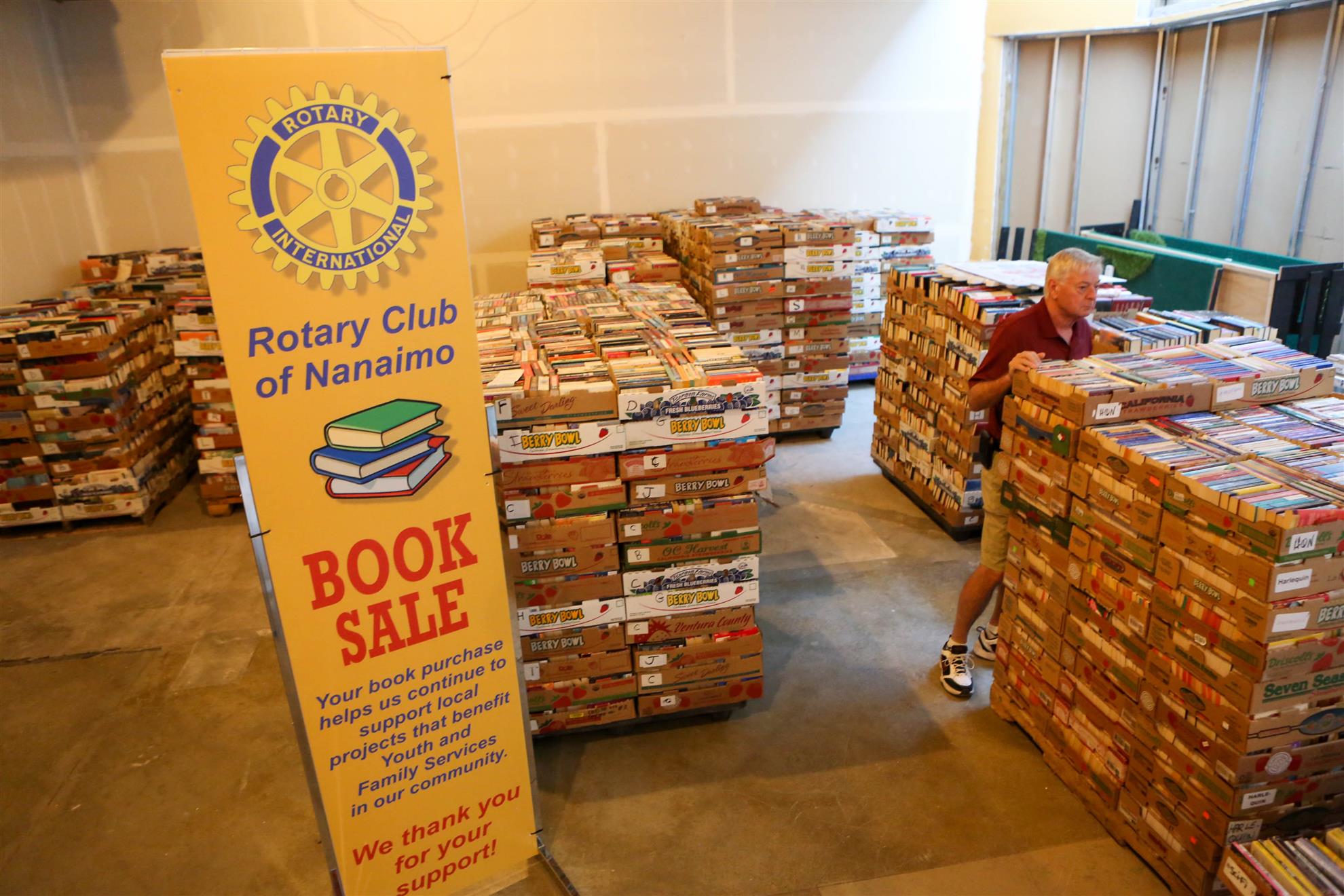 People of Action - The Book Sorters | Rotary Club of Nanaimo