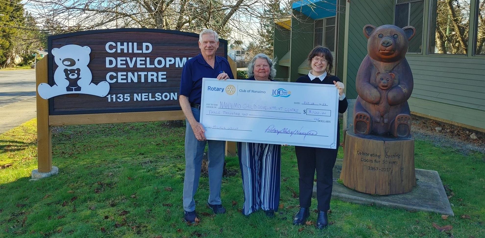 Donation - Child Development Centre | Rotary Club of Nanaimo