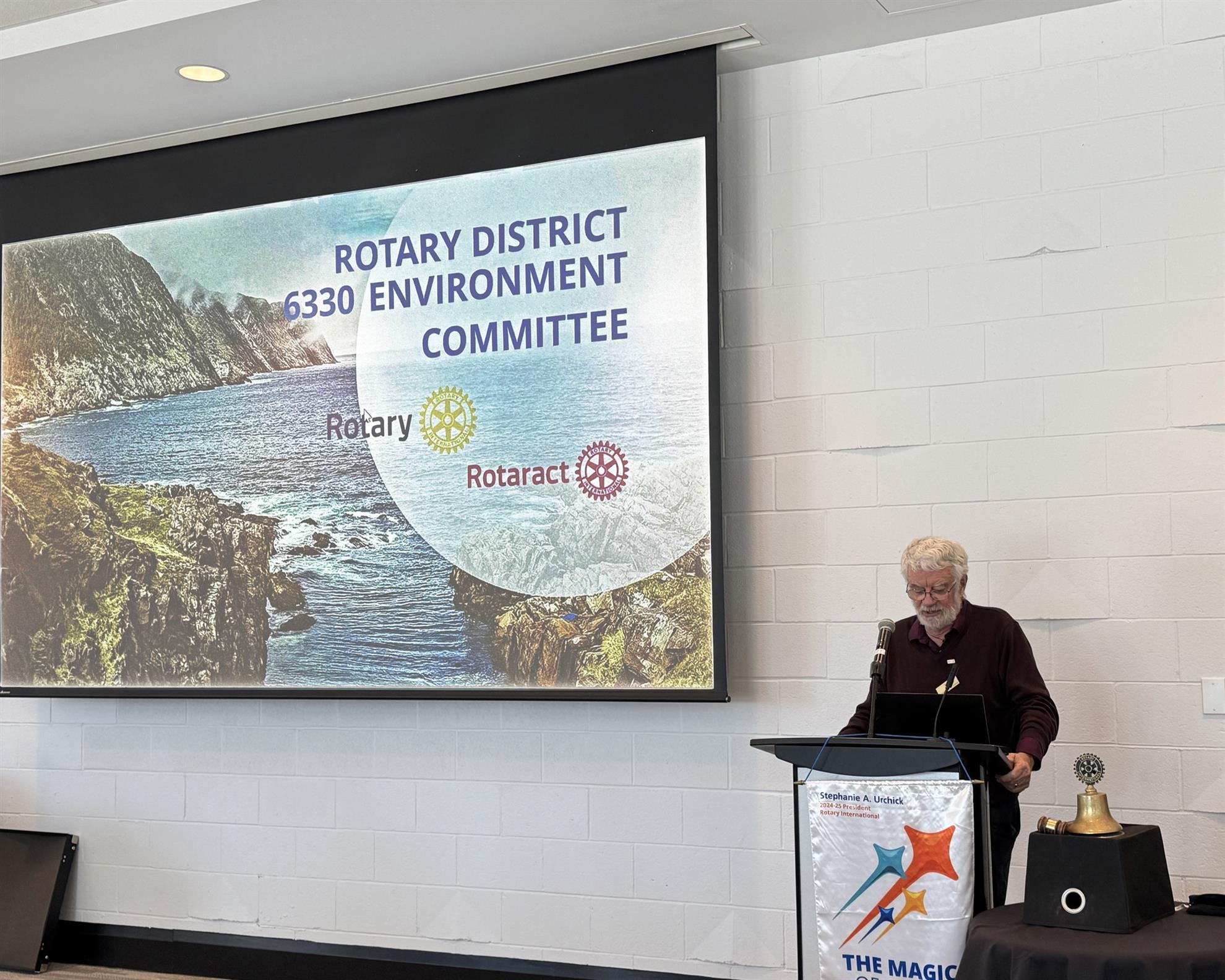 Member Terry Peters Talks About Environmental Committee | Rotary Club ...