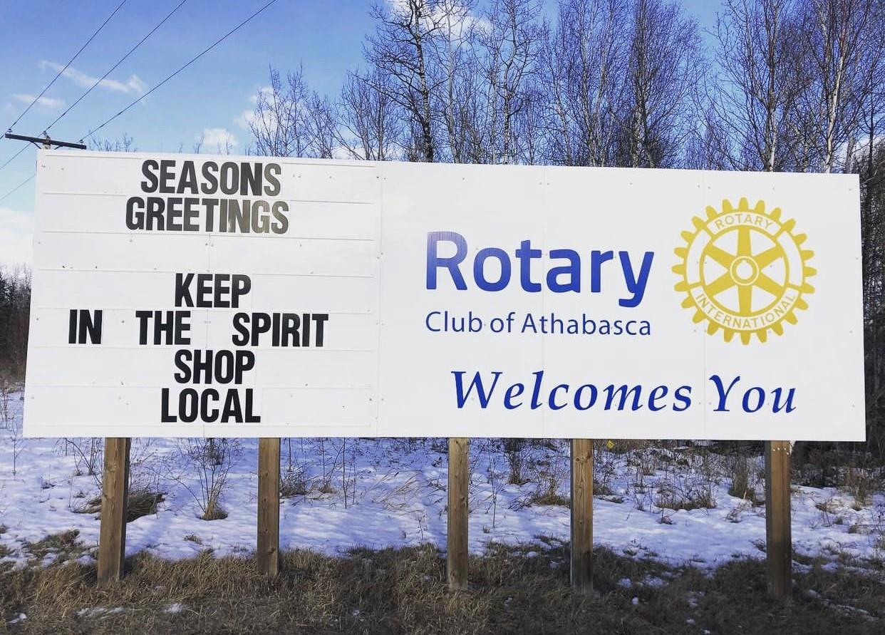 Rotary Welcome Sign | Rotary Club of Athabasca