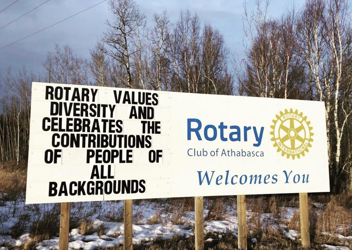 Rotary Welcome Sign | Rotary Club of Athabasca