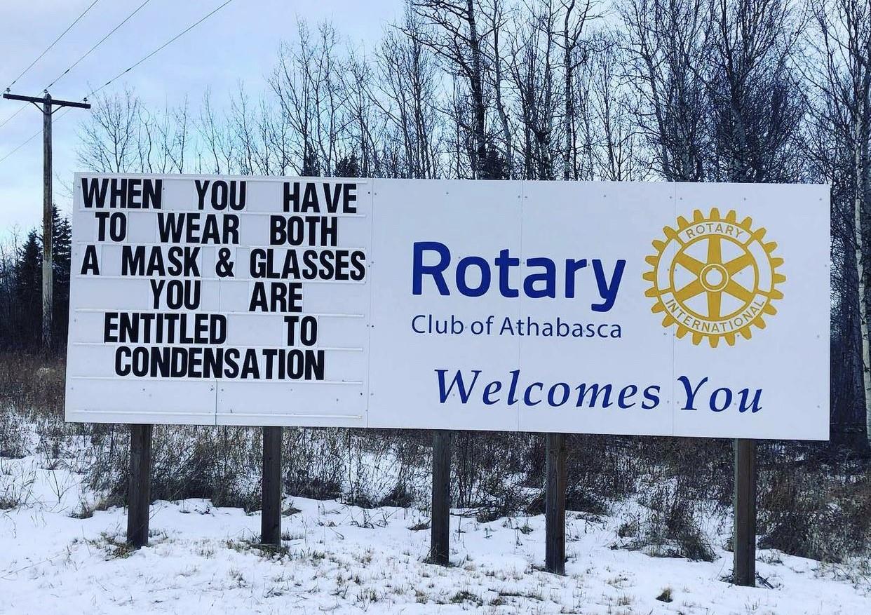 Rotary Welcome Sign | Rotary Club of Athabasca