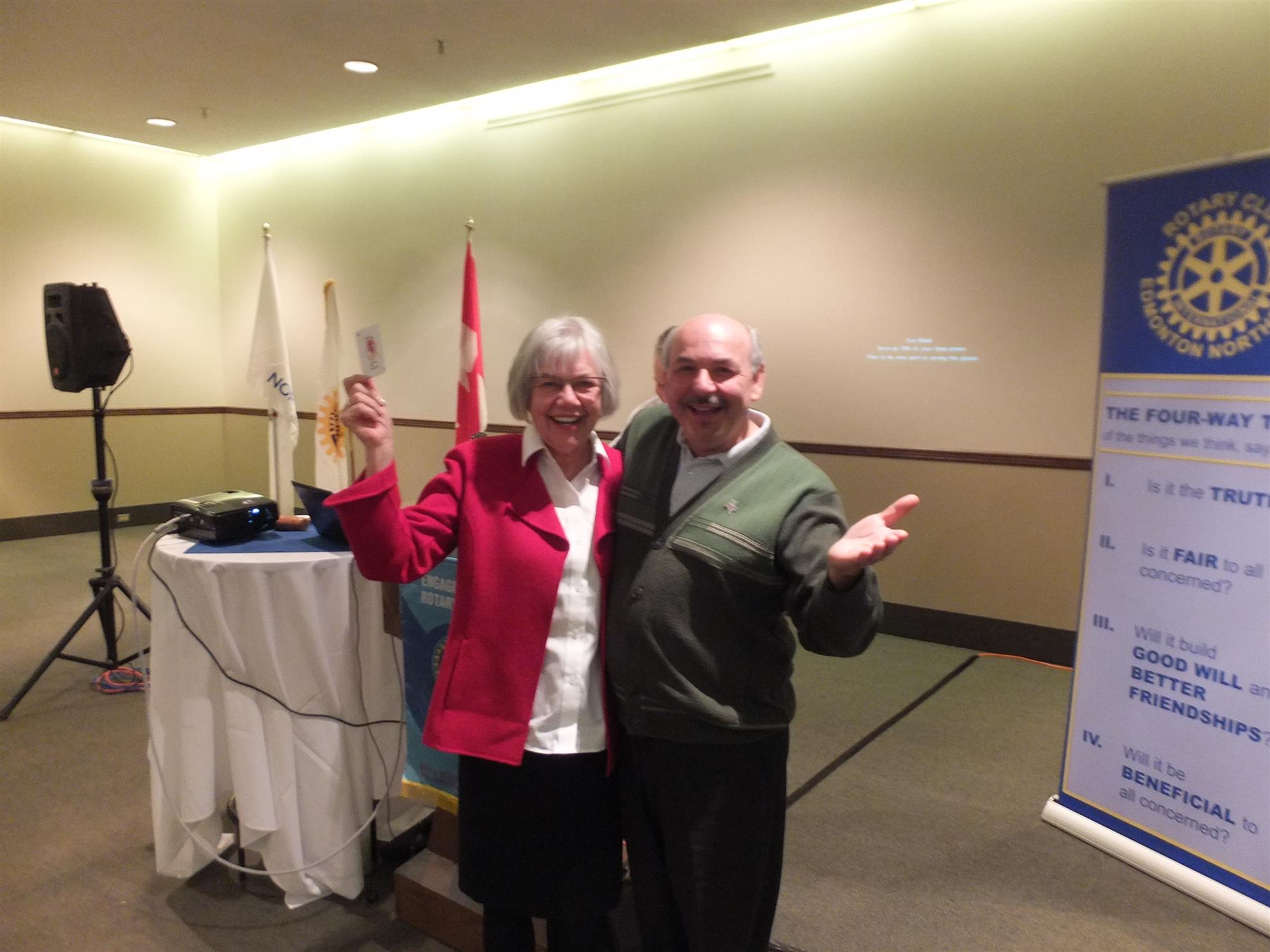 Polio Plus winner Linda Robertson | Rotary Club of Edmonton Northeast