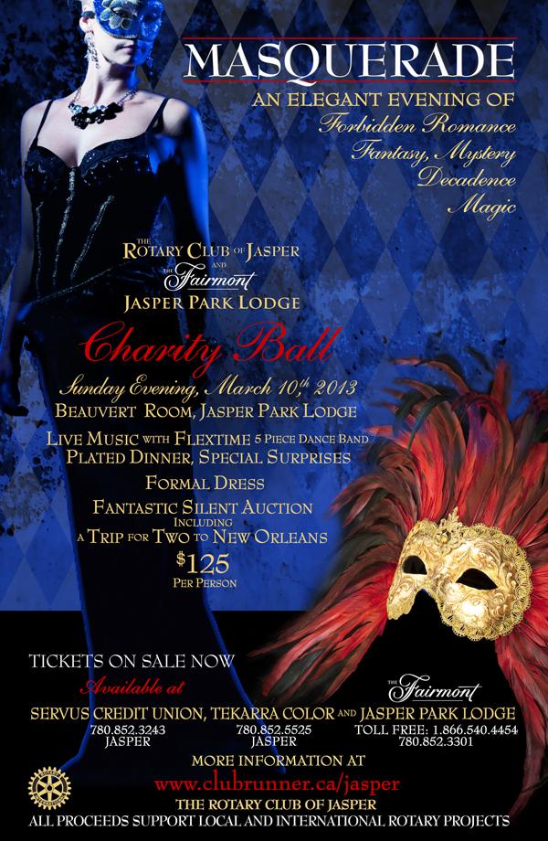 Masquerade Charity Ball at Fairmont Jasper Park Lodge | Rotary Club of ...