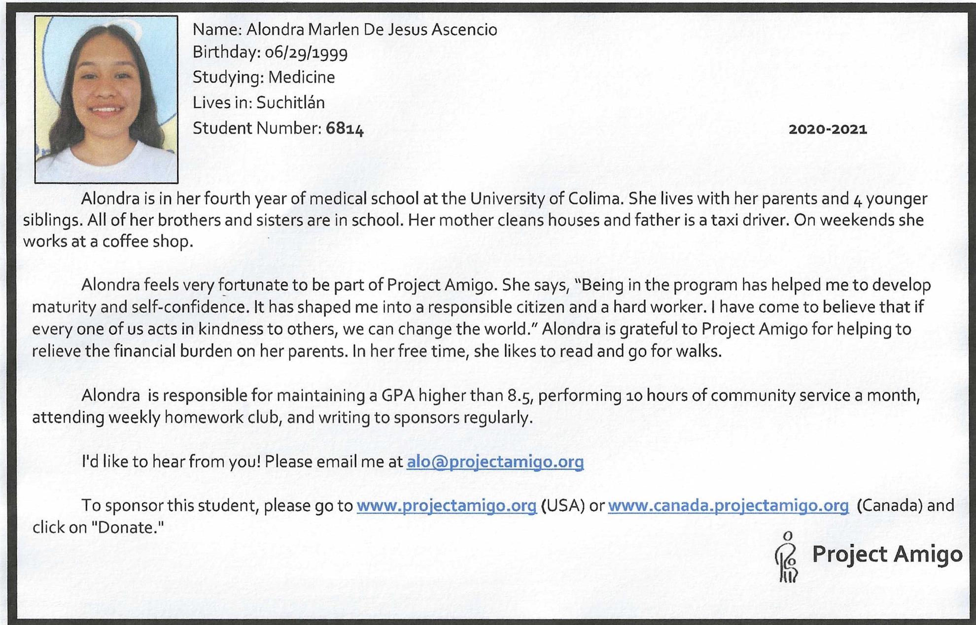 Project Amigo | Rotary Club of Nisku-Leduc