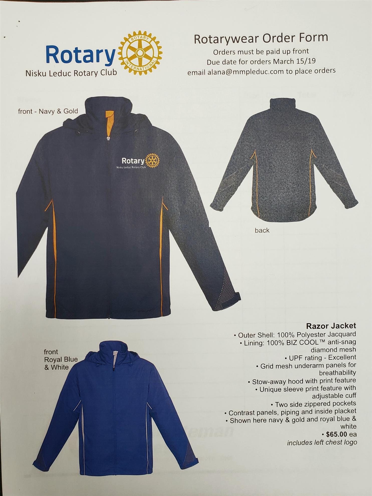 Rotary Clothing Images | Rotary Club of Nisku-Leduc