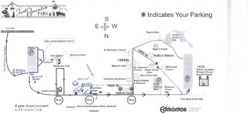 MAP of Ft. Edmonton Park | Rotary Club of Edmonton Sunrise