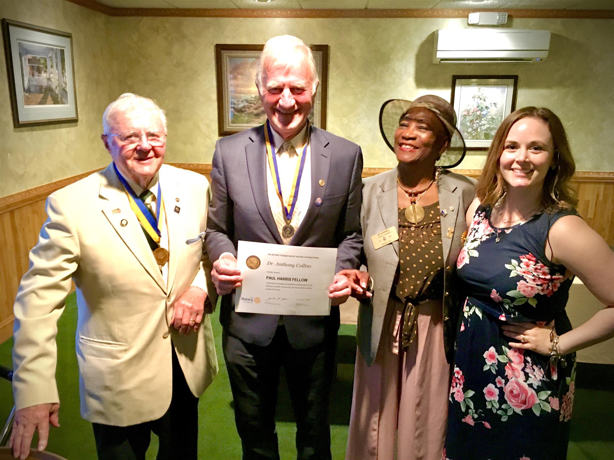 Clarkson President Tony Collins Recognized as Paul Harris Fellow by ...