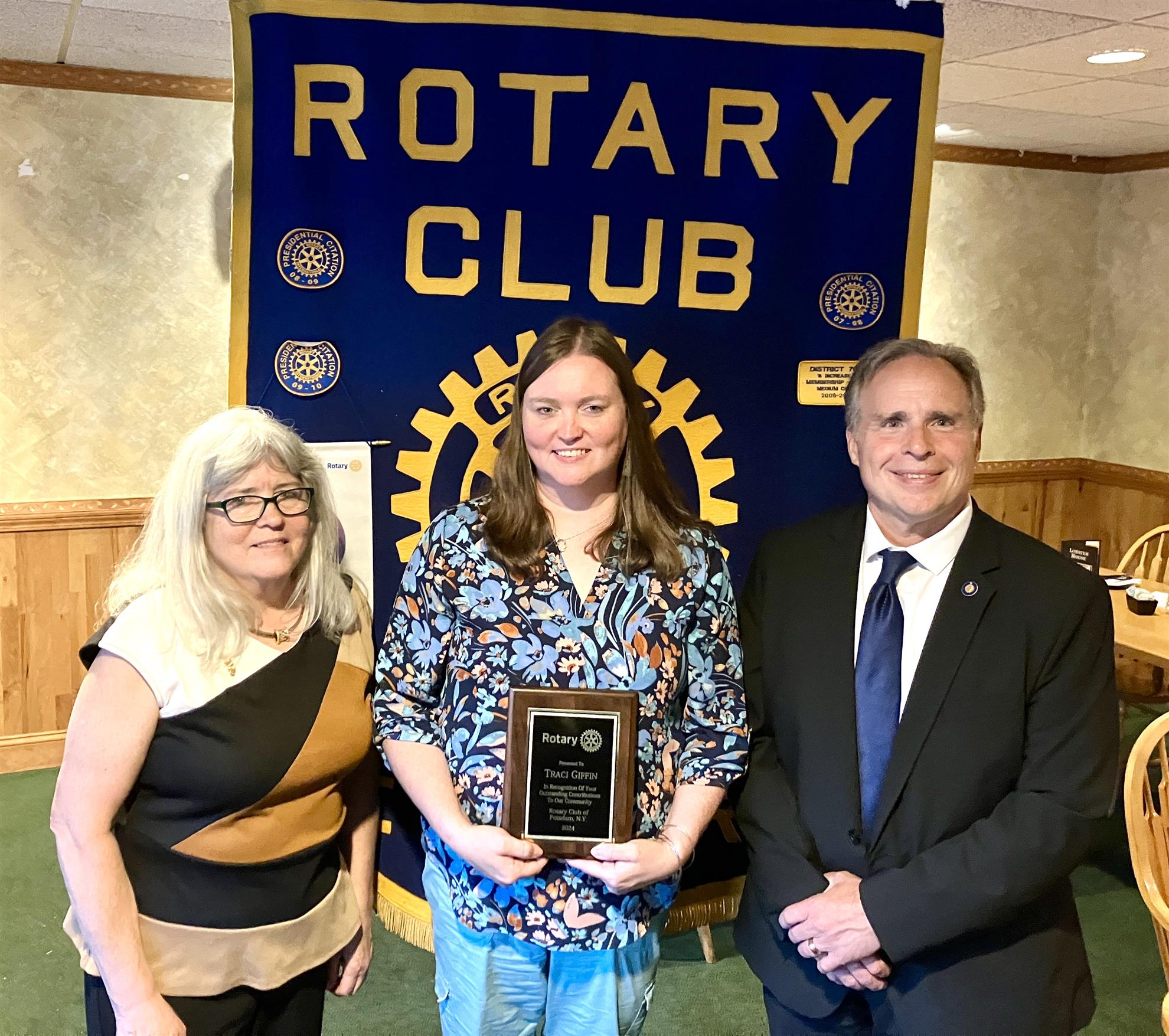 Traci Giffin Receives Service Above Self Award from Potsdam Rotary Club | Rotary Club of Potsdam