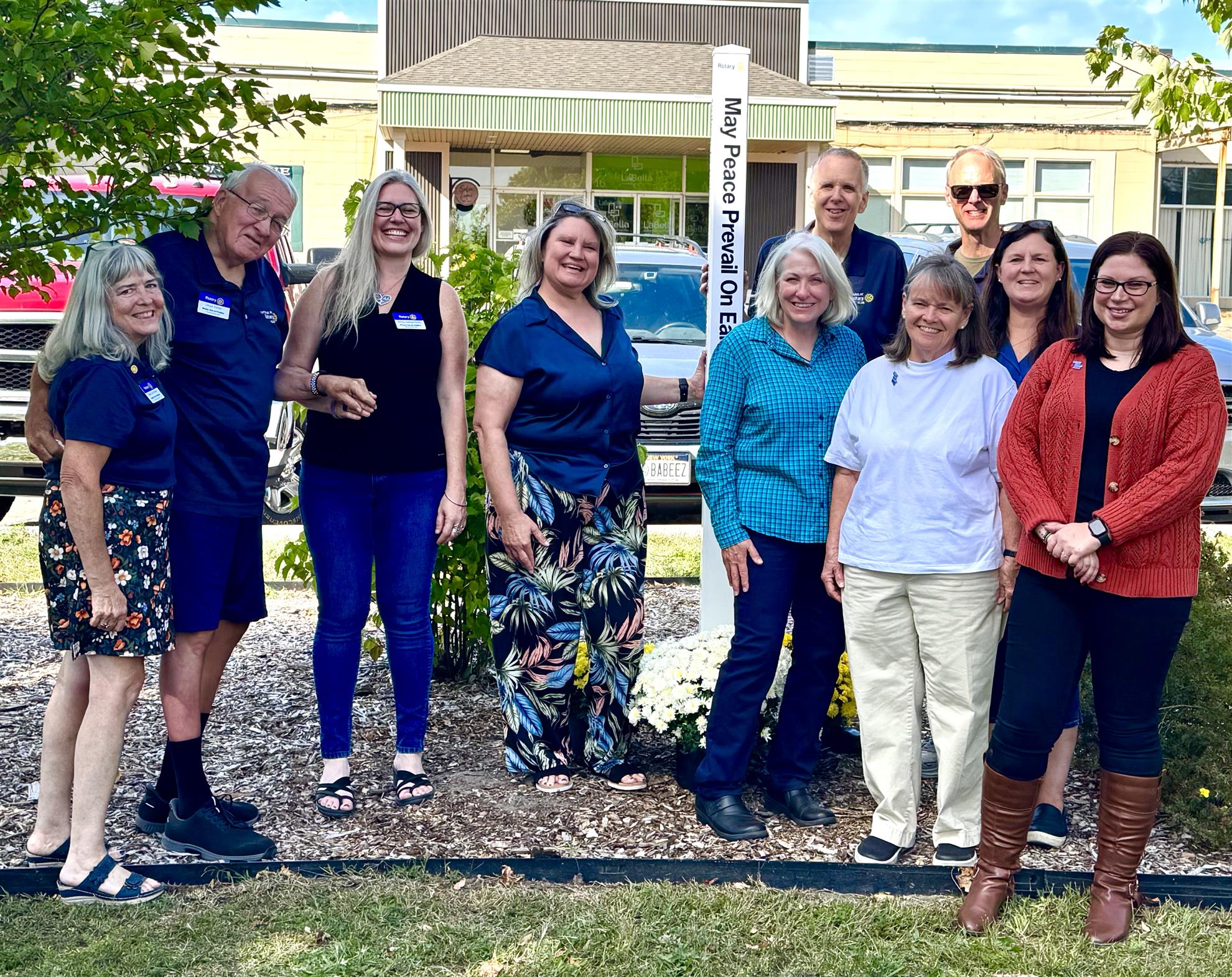 Potsdam Rotary Peace Pole Dedicated | Rotary Club of Potsdam