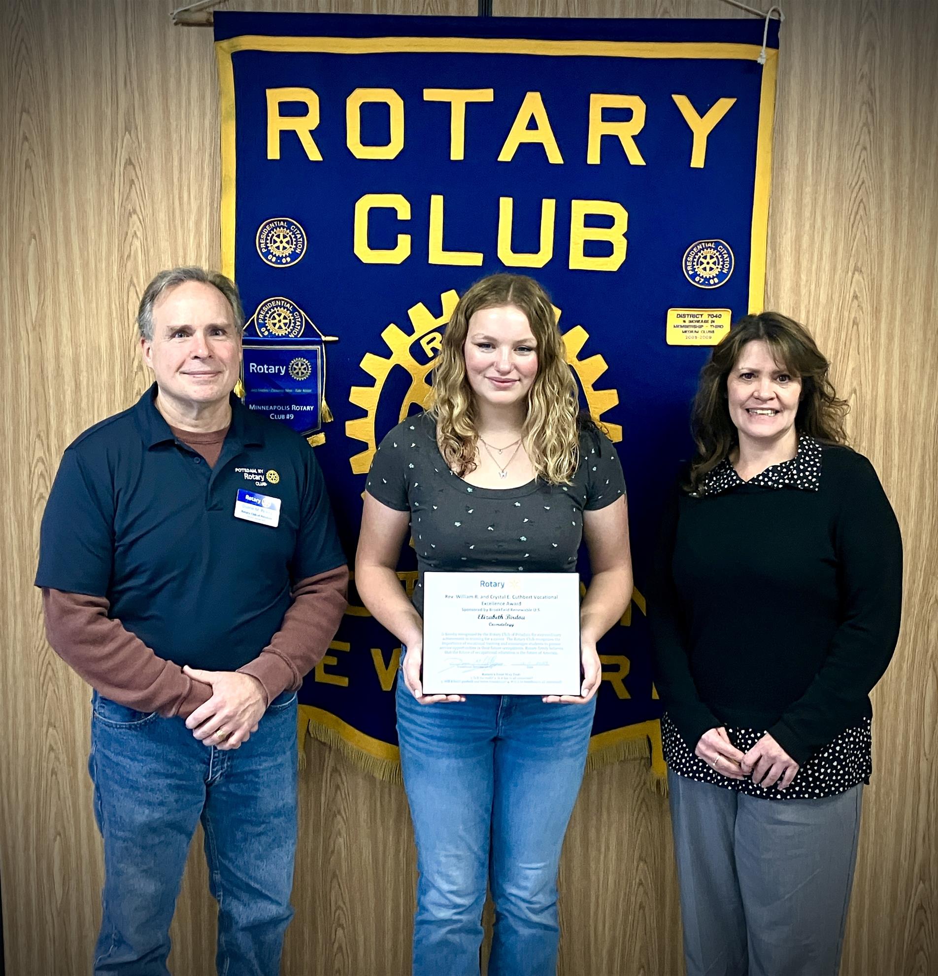 Potsdam Rotary BOCES November Student of the Month | Rotary Club of Potsdam
