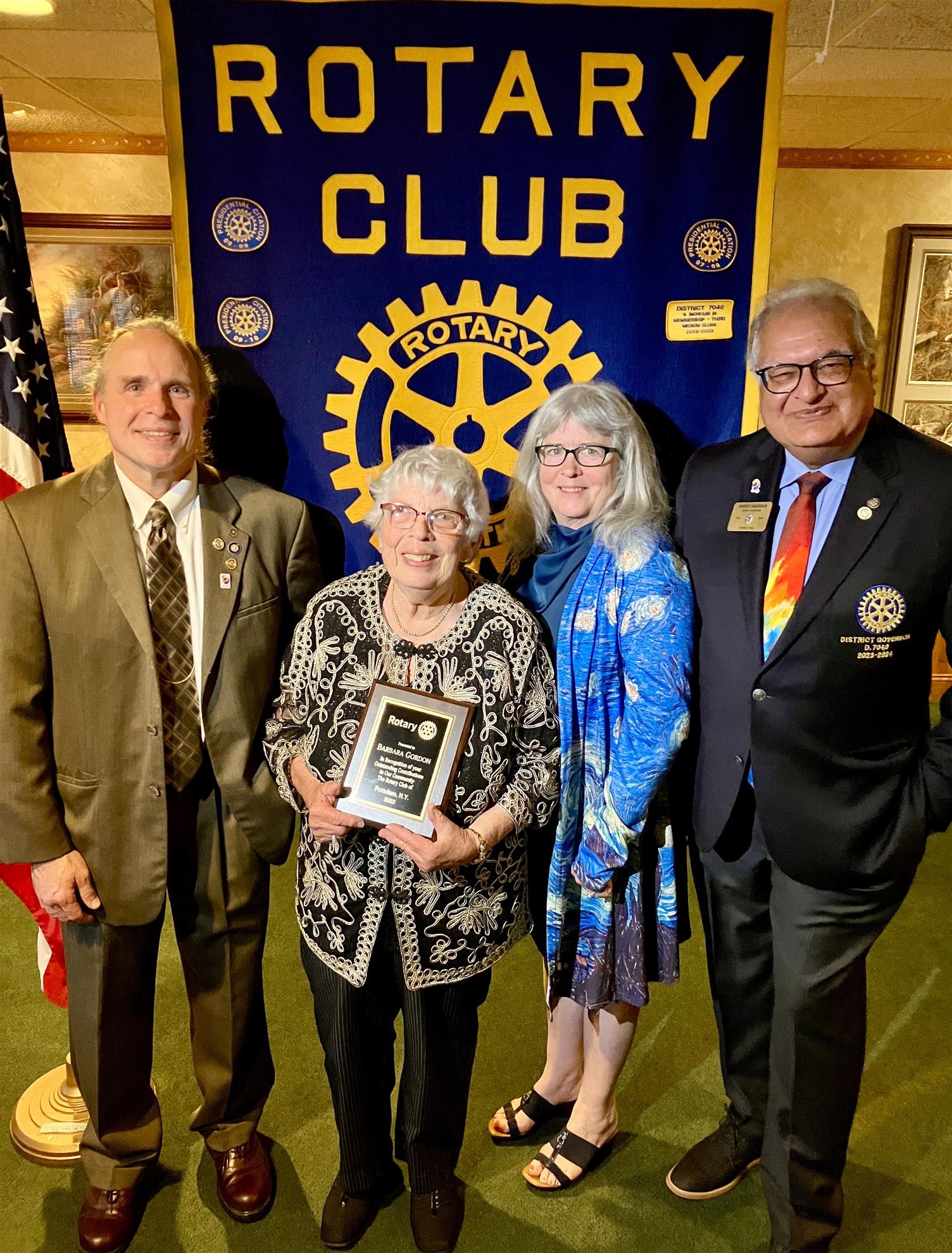 Bobby Gordon Receives Service Above Self Award from Potsdam Rotary Club | Rotary Club of Potsdam