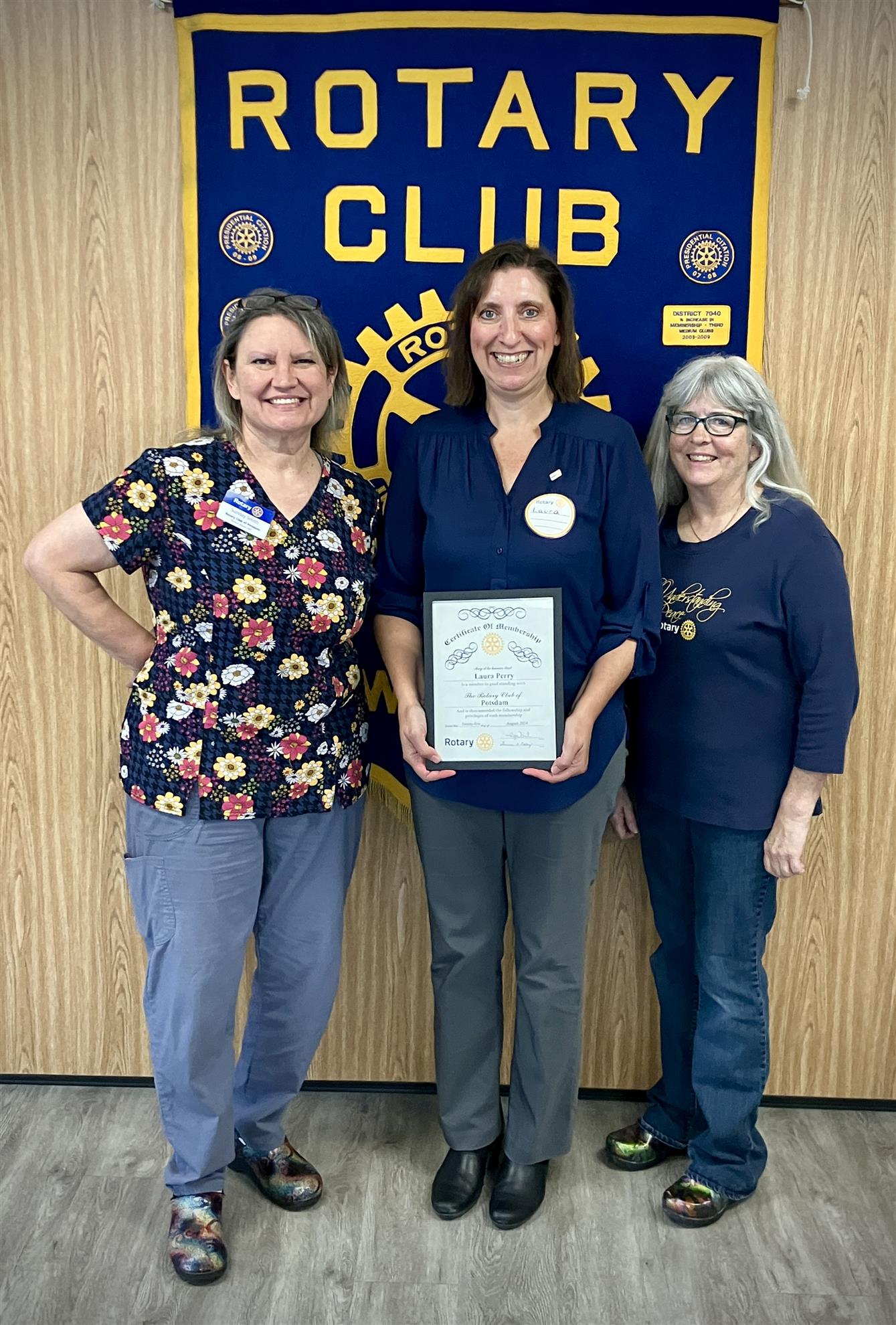 Laura Perry Inducted into Potsdam Rotary | Rotary Club of Potsdam