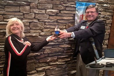 Bridget Jacob receives Past President Award | Rotary Club of Ladner (Delta)