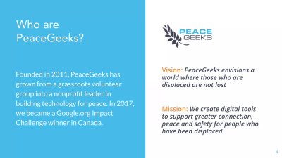 Technology for peacebuilding and refugee settlement | Rotary Club of ...