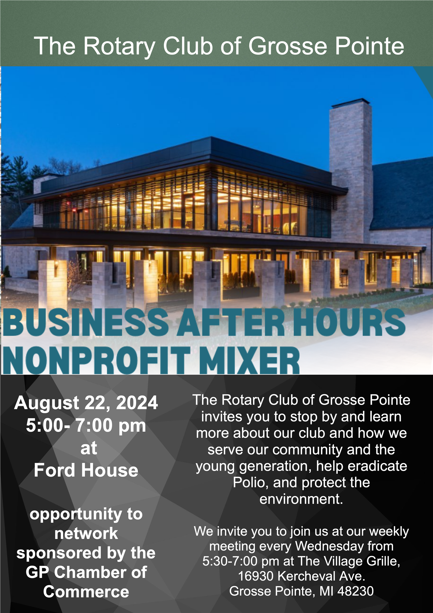 Ford House | Rotary Club of Grosse Pointe