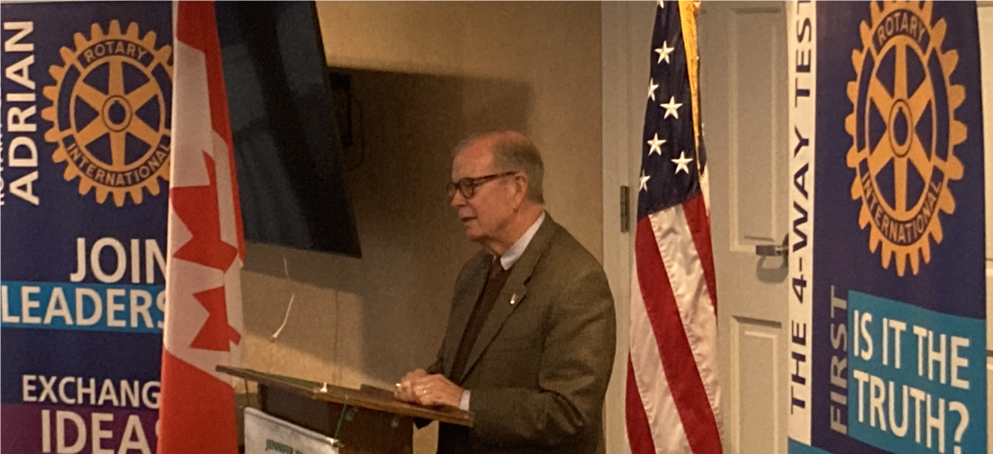 Congressman Tim Walberg | Rotary Club of Adrian