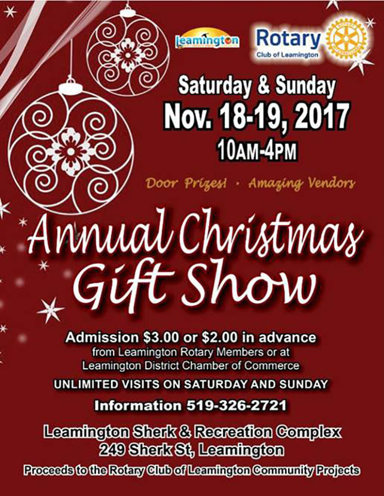 2017 Christmas Gift Show | Rotary Club of Leamington