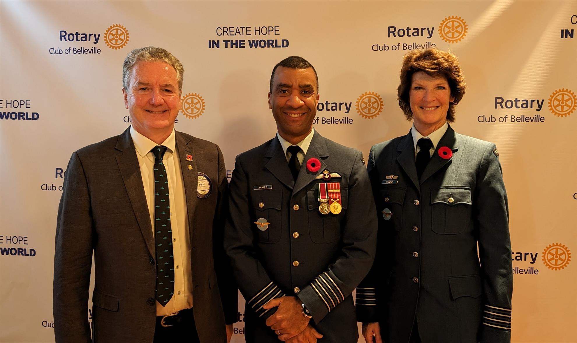 Wing Commander Colonel Leighton LLJ James | Rotary Club of Belleville