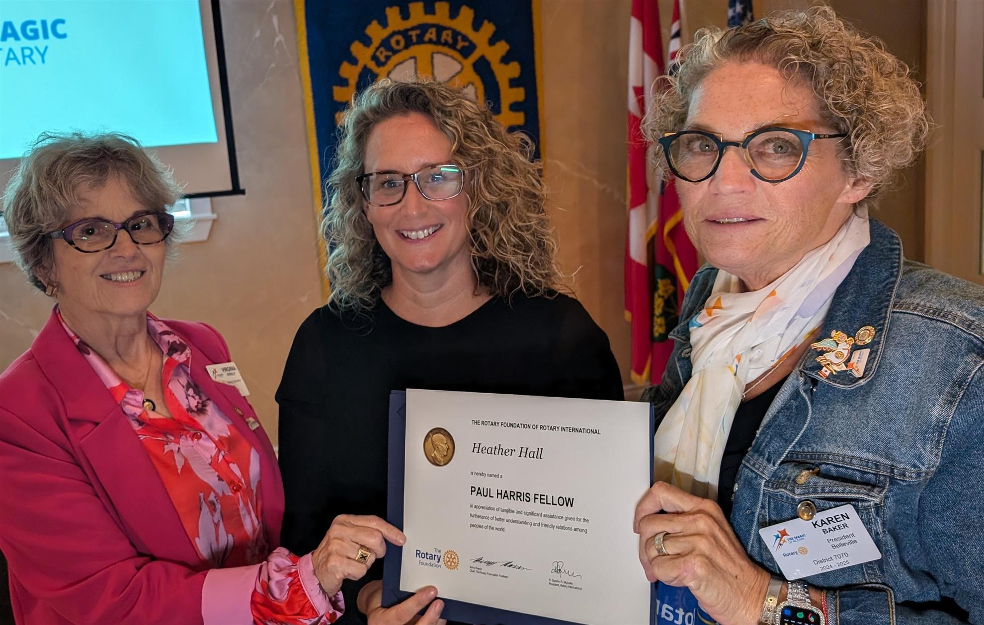 Heather Hall - Paul Harris Fellow | Rotary Club of Belleville