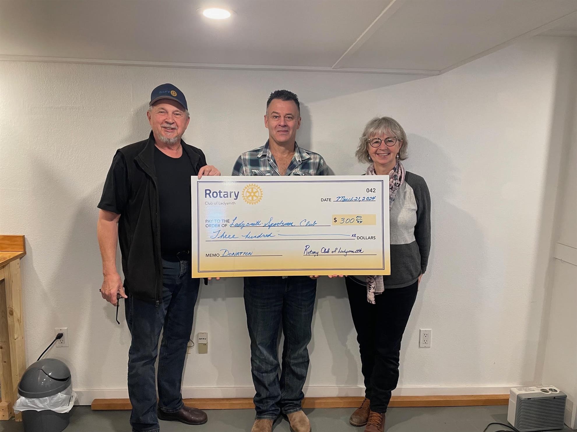 Ladysmith Rotary Donations continue | Rotary Club of Ladysmith