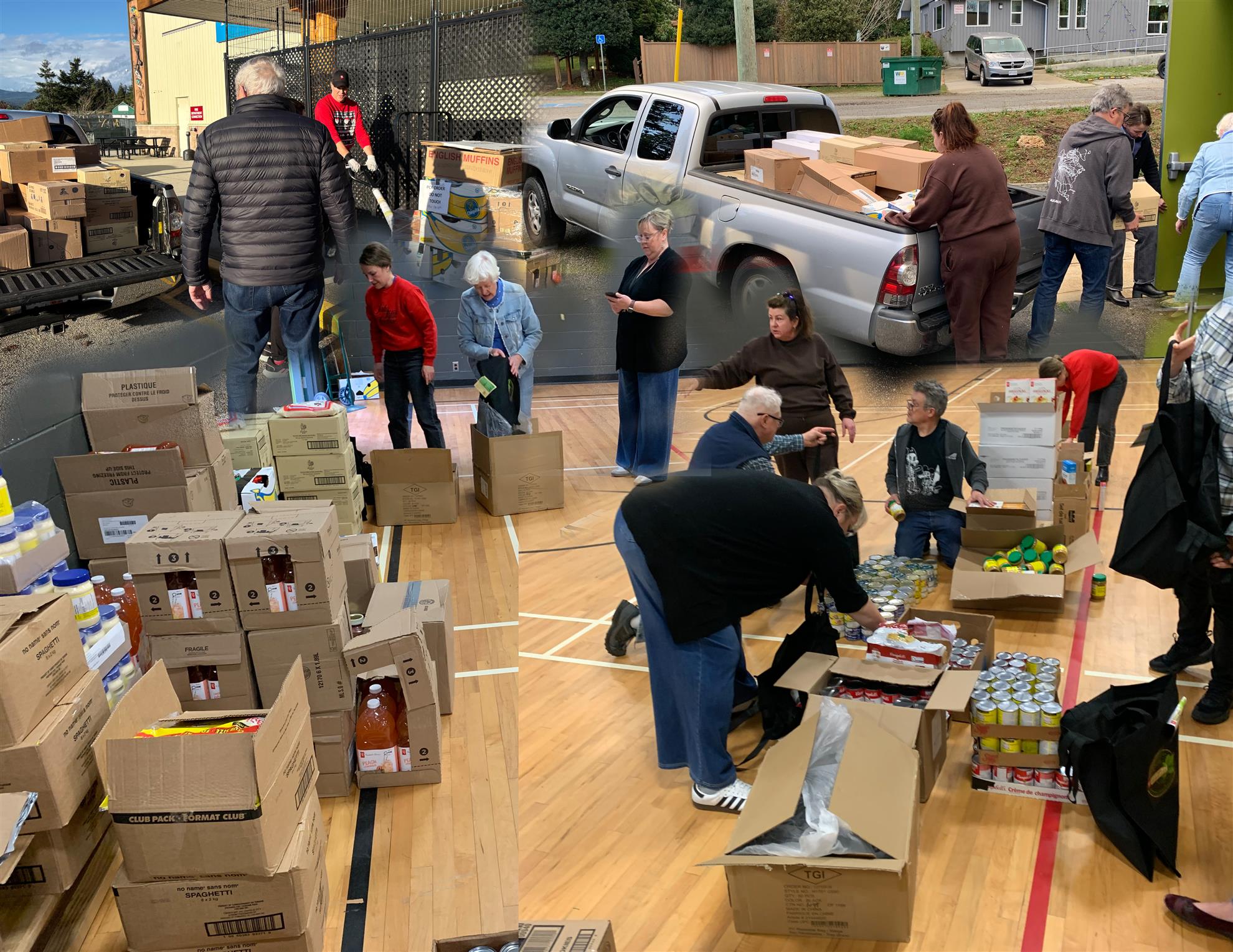 Preparing Christmas Food Hampers | Rotary Club of Sunshine Coast-Sechelt