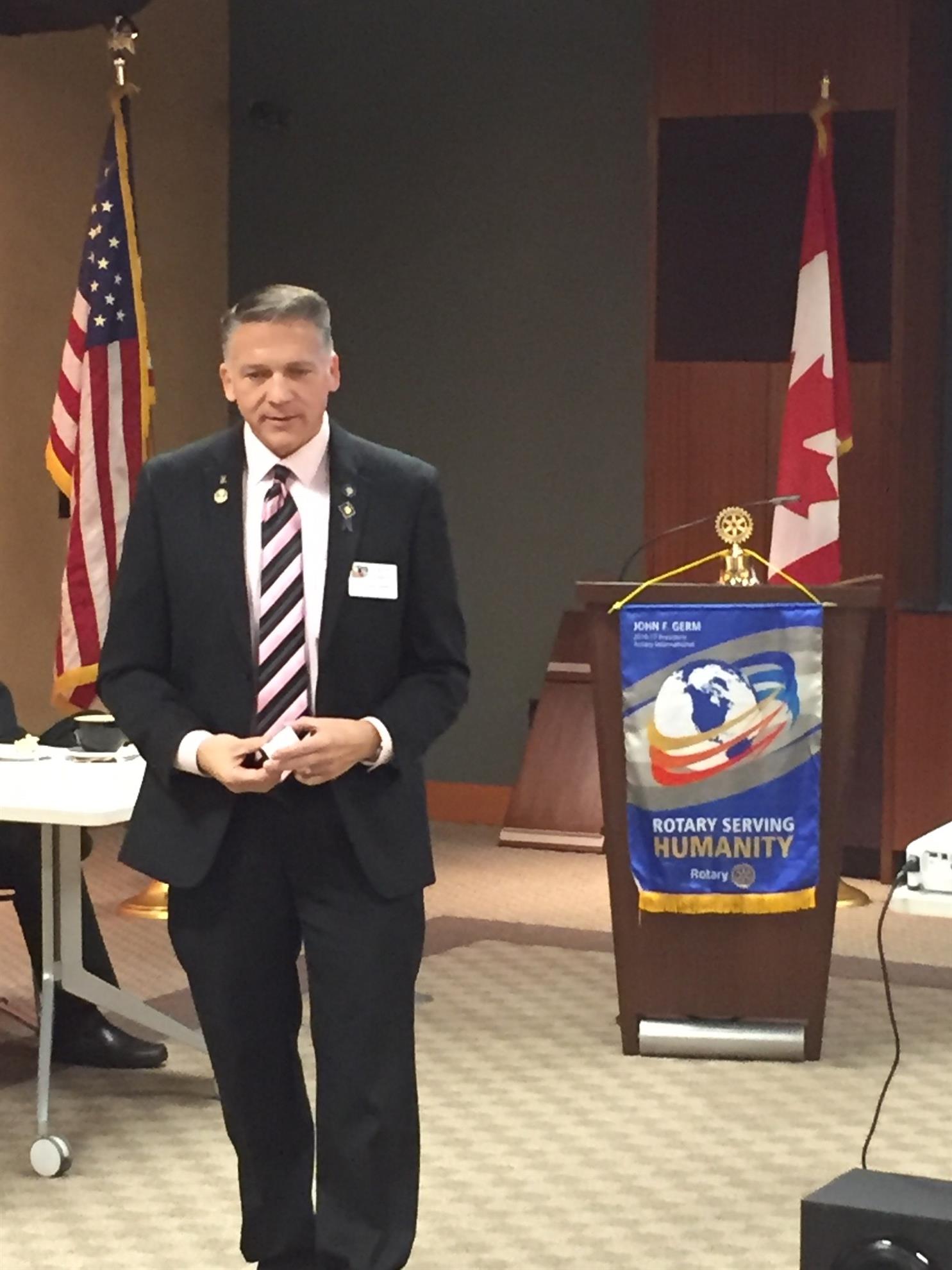 District Governor Scott Dudley Speaks to RCSW | Rotary Club of South ...