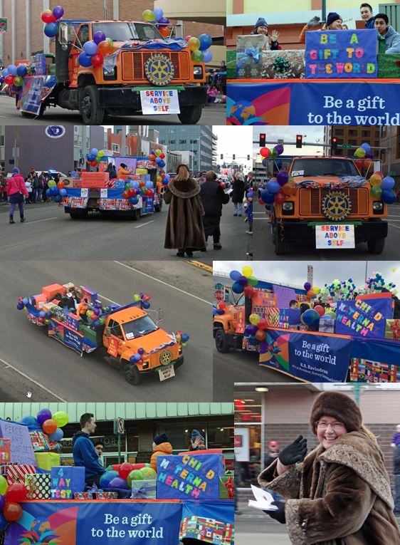 Great Rotary Float at the Fur Rondy Parade | Anchorage International ...