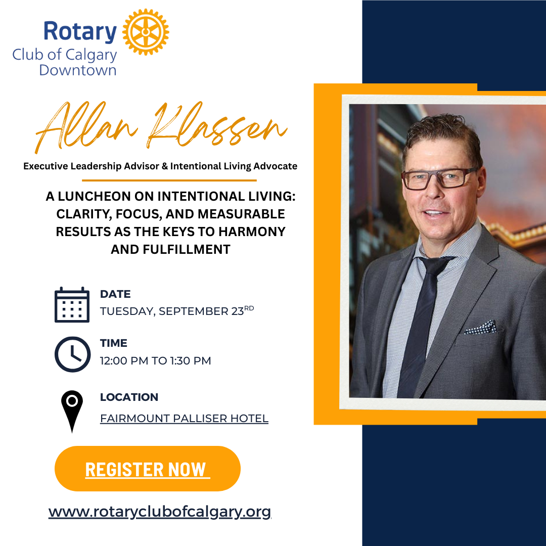 Club Luncheon: Intentional Living – Achieving Clarity and Fulfillment ...