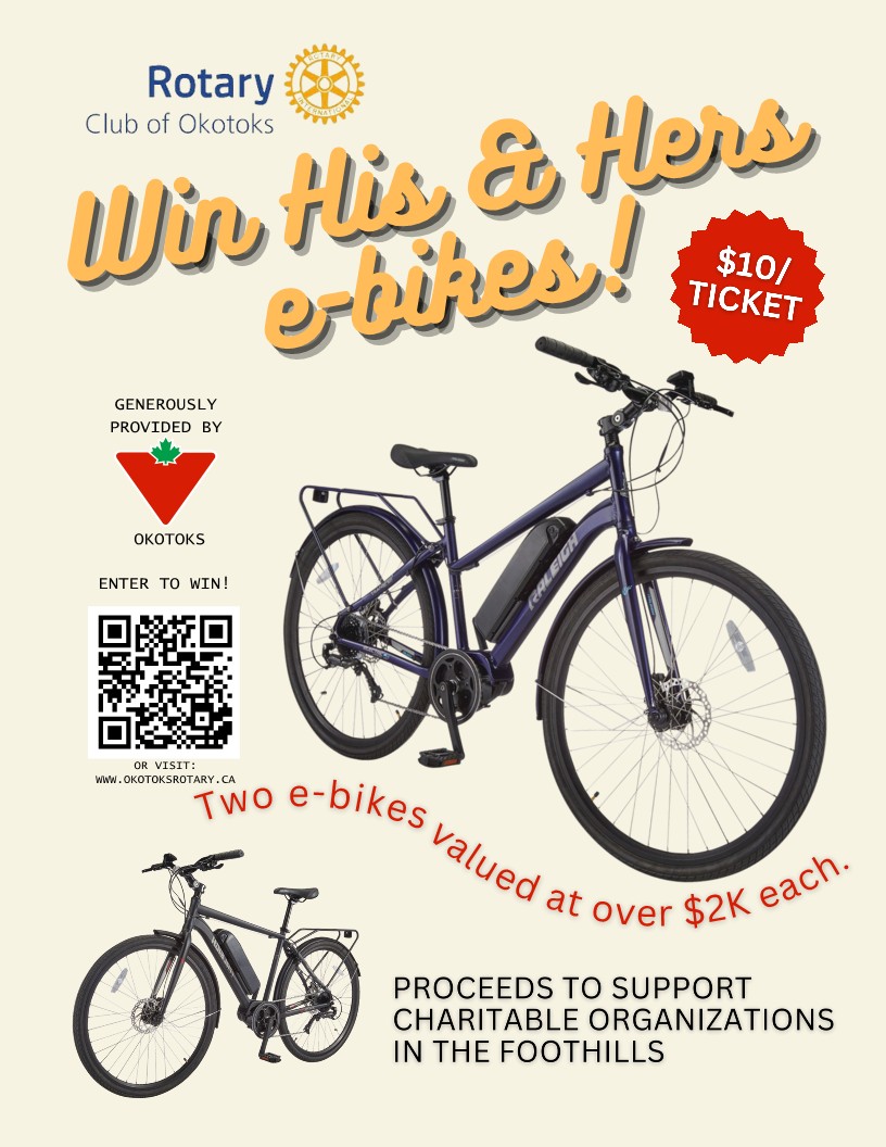 Rotary Raffle Winners Set to Ride in Style | Okotoks Rotary Club